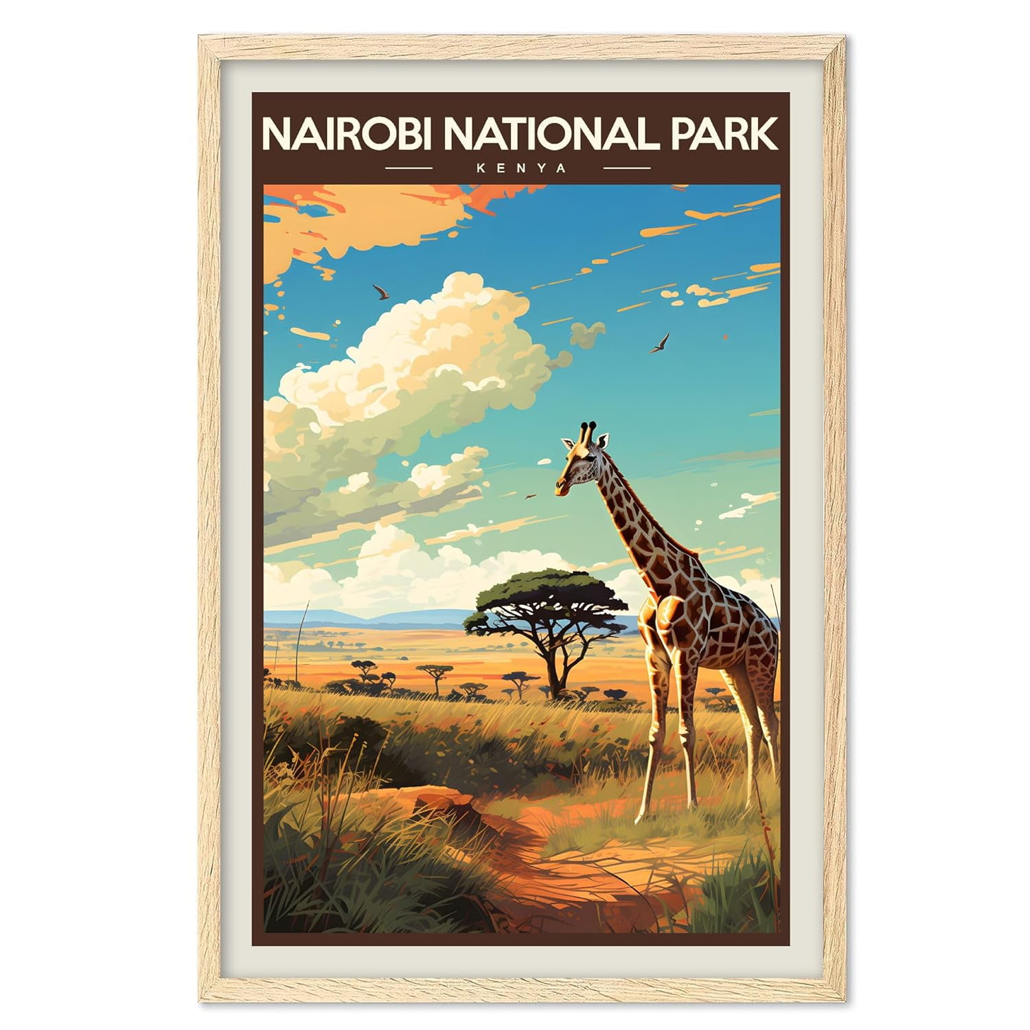 Eastern Print Nairobi National Park Poster, Kenya Poster, Kenya Wall ...