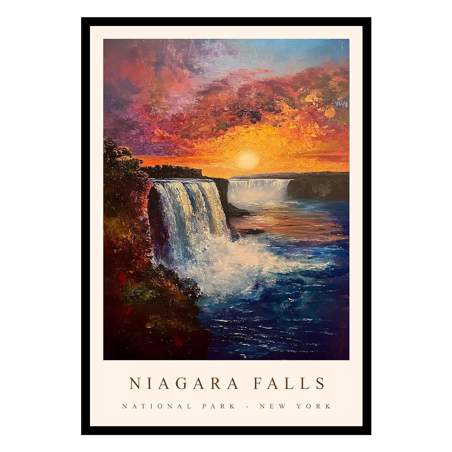 Eastern Print Niagara Falls Poster, Niagara Falls National Parks Poster ...