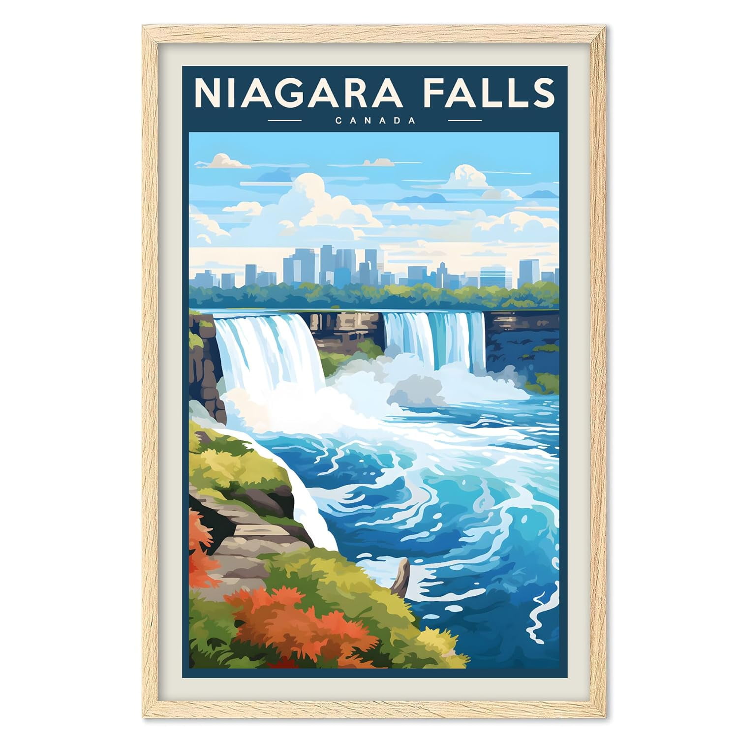 Eastern Print Niagara Falls Poster, Niagara Falls Print, Canada Poster ...