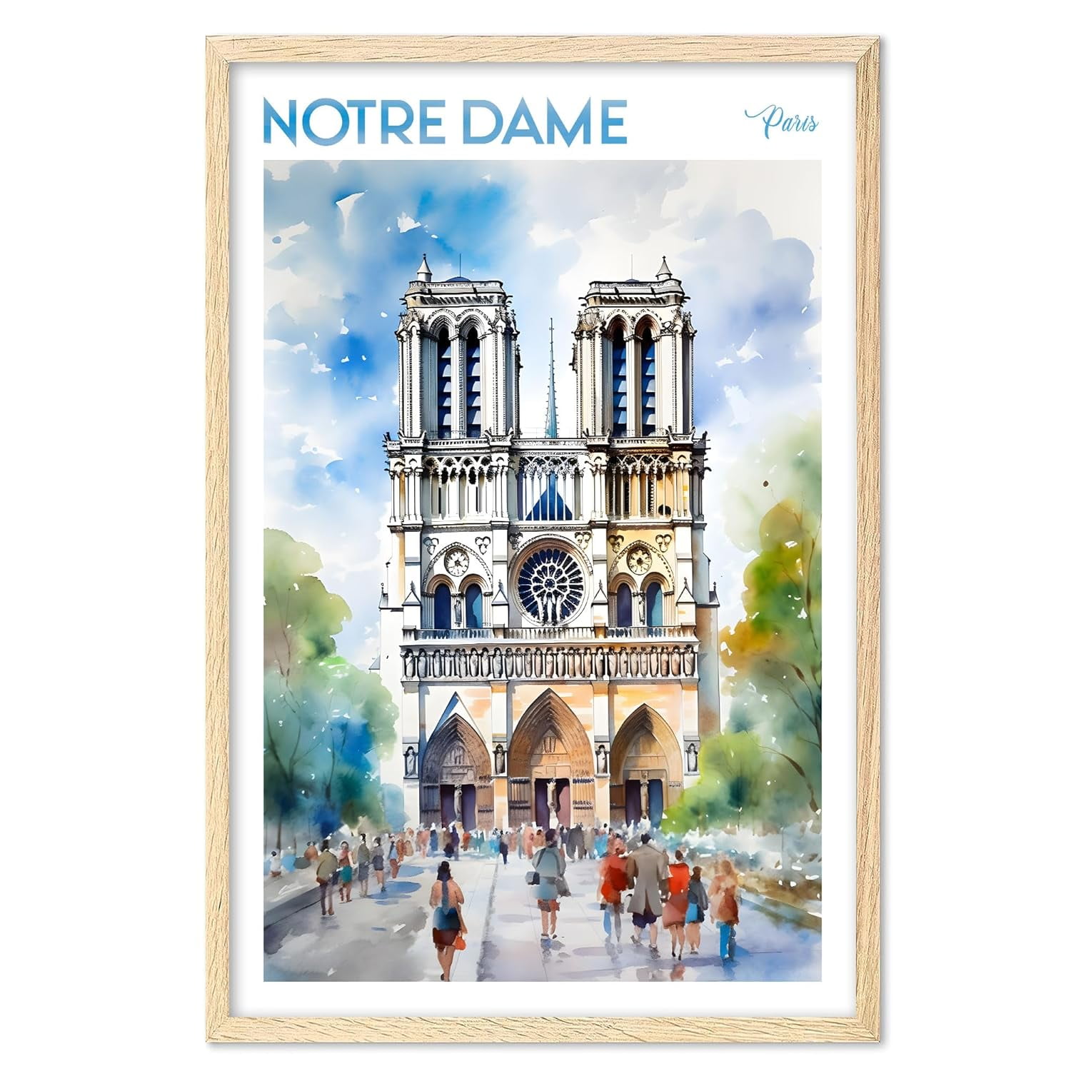 Eastern Print Notre Dame Poster, Paris Poster, Notre Dame Wall Art ...