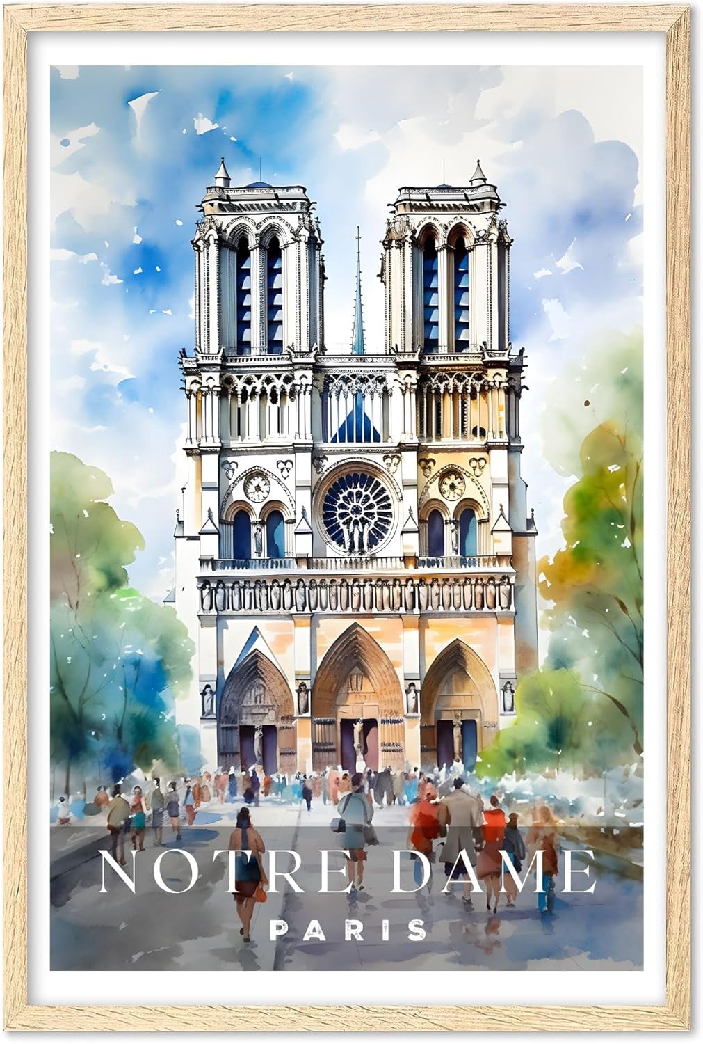 Eastern Print Notre Dame Poster, Paris Poster, Notre Dame Wall Art ...