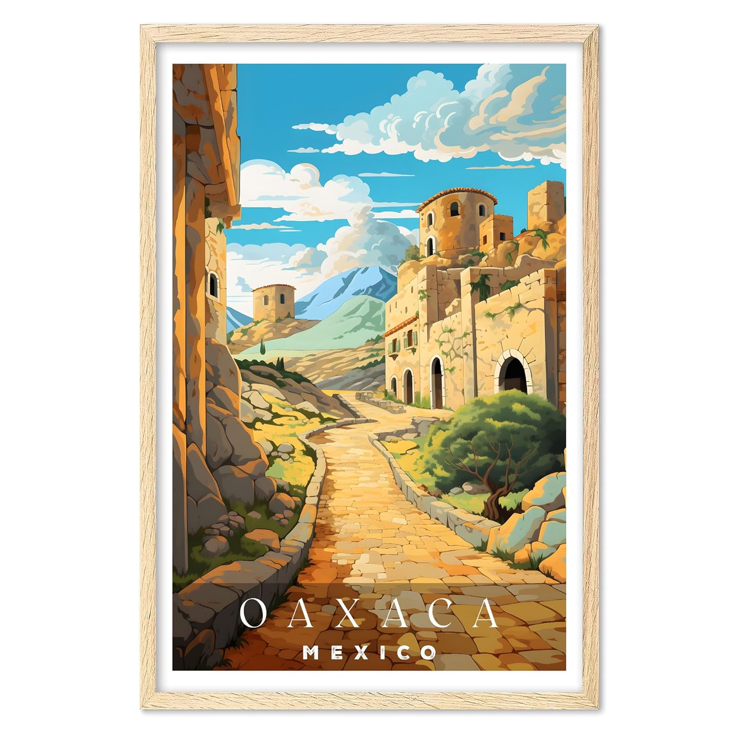 Eastern Print Oaxaca Poster, Oaxaca Print, Mexico Poster, Mexico Wall ...