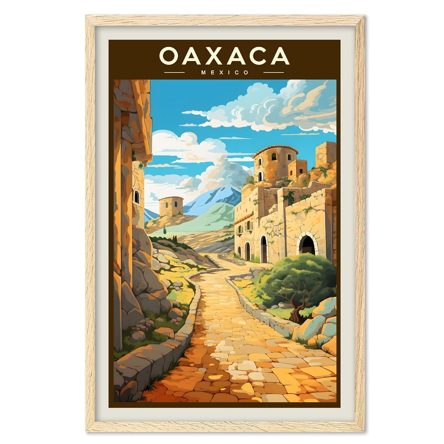 Eastern Print Oaxaca Poster, Oaxaca Print, Mexico Poster, Mexico Wall ...