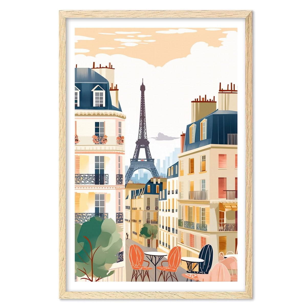 Eastern Print Paris Poster, Paris Wall Decor, Eiffel Tower Decor ...