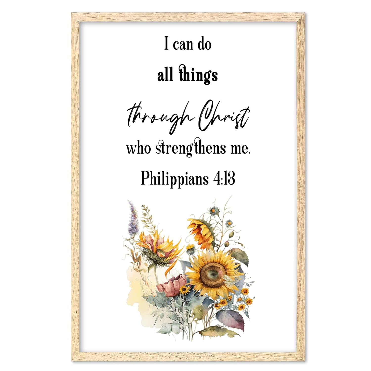 Eastern Print Philippians 4:13, I Can Do All Things Through Christ ...