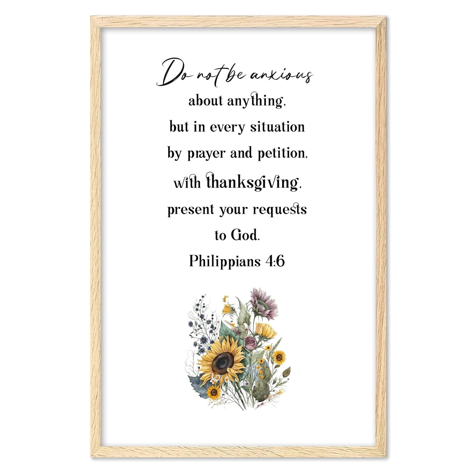 Eastern Print Philippians 4:6 Do Not Be Anxious, Scripture Wall Art ...