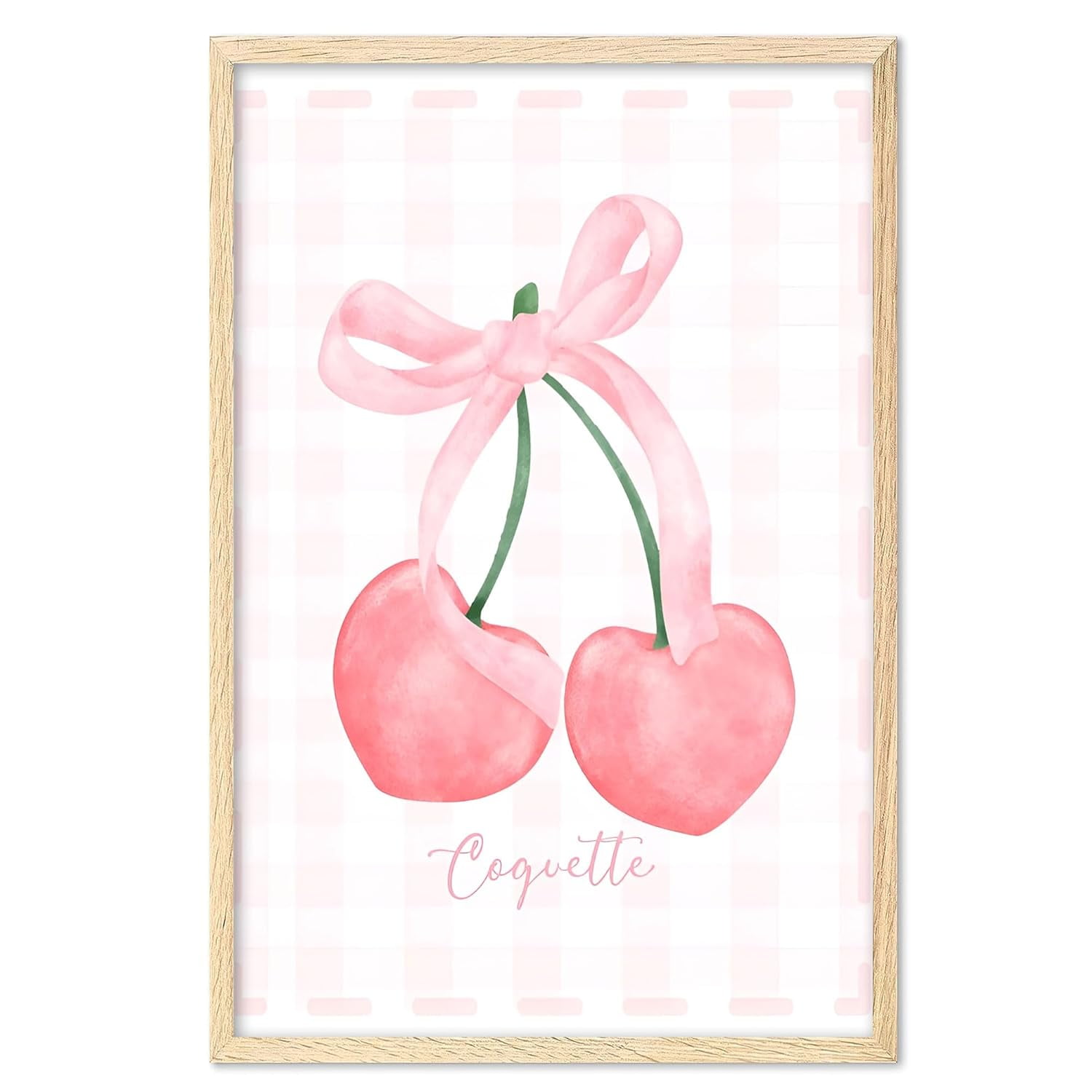 Eastern Print Pink Coquette Trendy Preppy Wall Art, Pink Preppy Posters ...