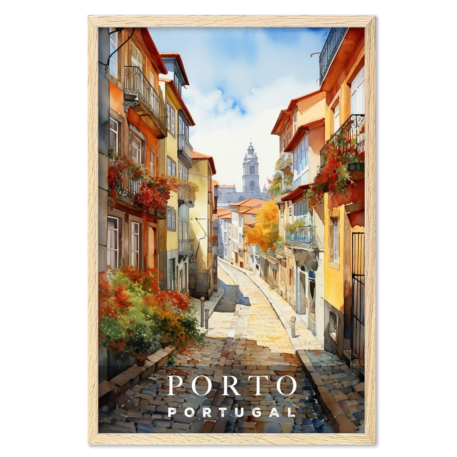 Eastern Print Porto Poster, Portugal Poster, Portugal Wall Art, Vintage ...