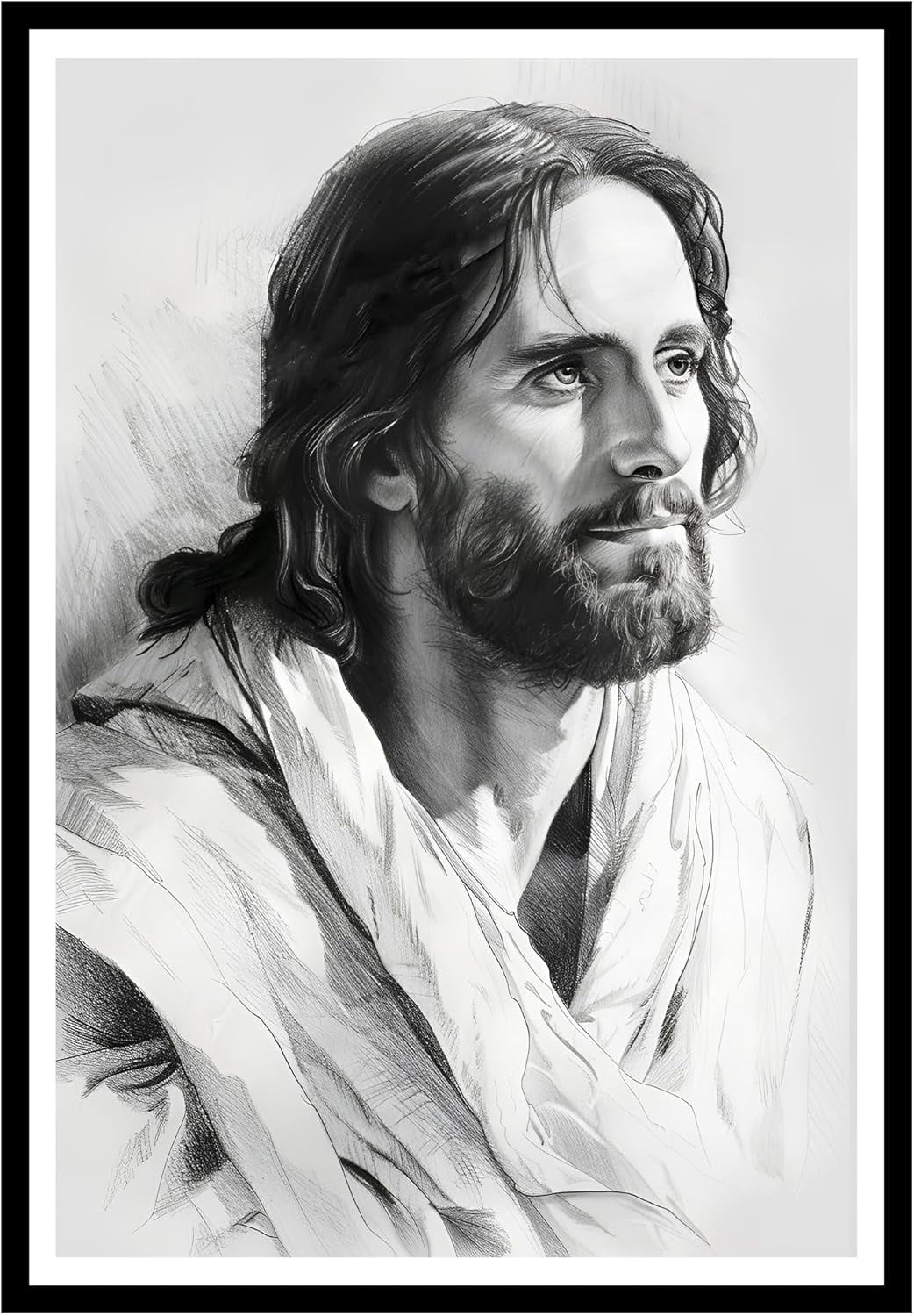Eastern Print Portrait Of Christ Jesus, Jesus Wall Art, Jesus Poster ...