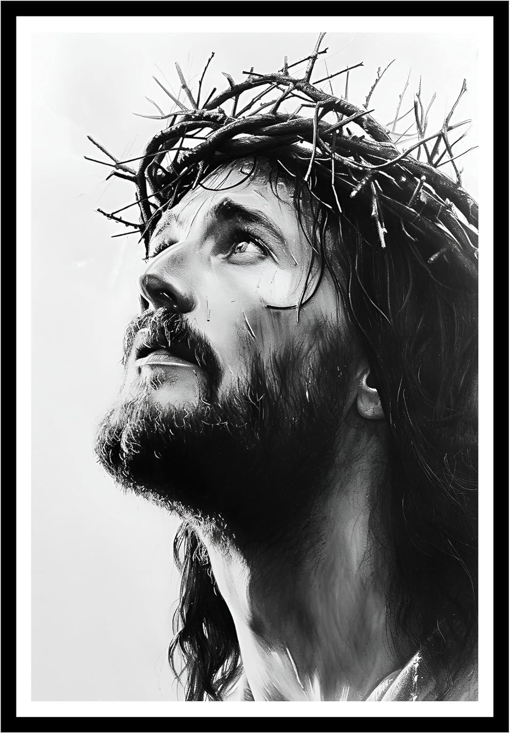 Eastern Print Portrait Of Christ Jesus, Jesus Wall Art, Jesus Poster ...