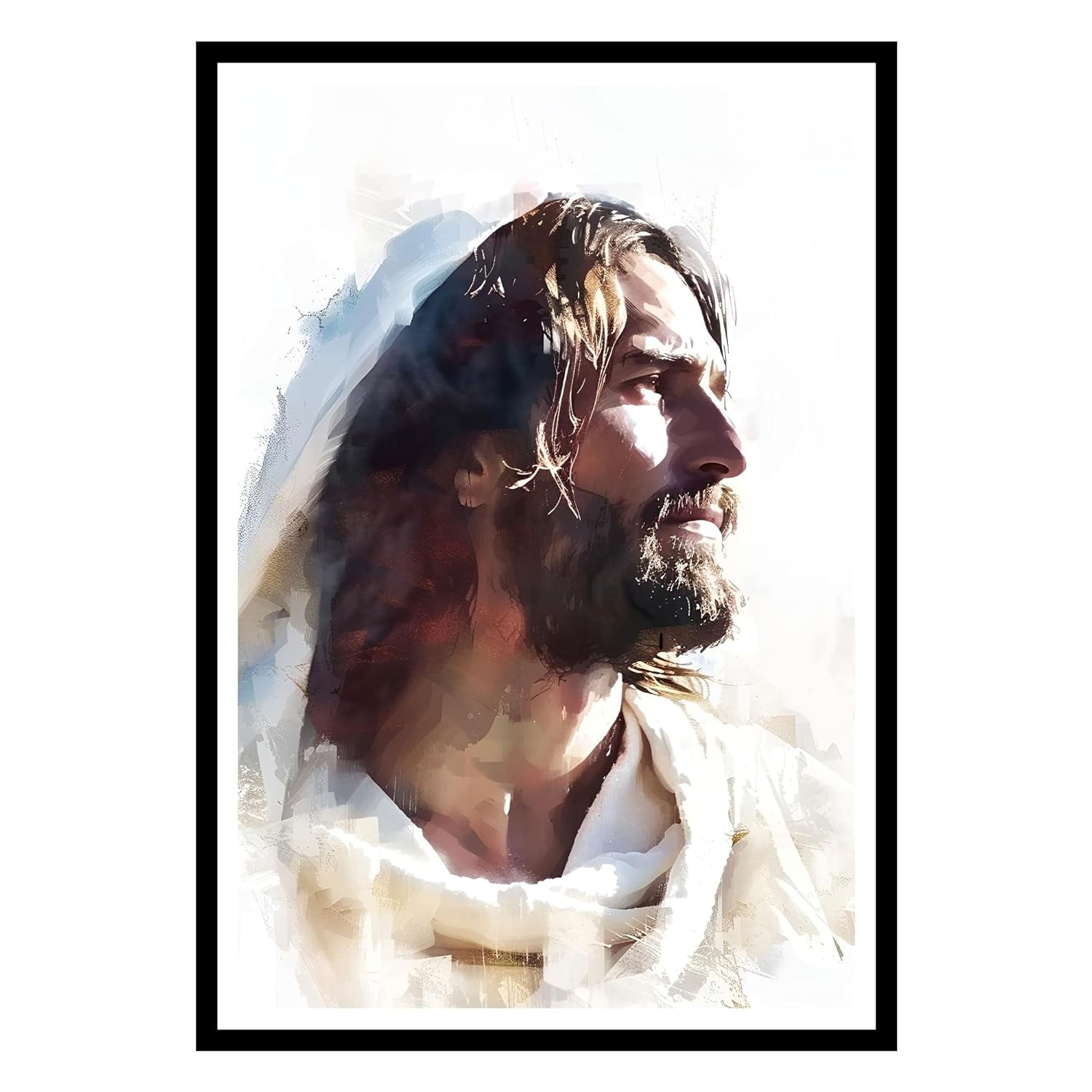 Eastern Print Portrait of Christ Jesus, Poster Jesus, Jesus Paintings ...