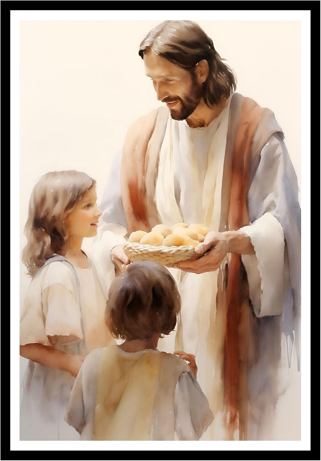 Eastern Print Portrait Of Christ Jesus Wall Art, Jesus portrait, Bible ...