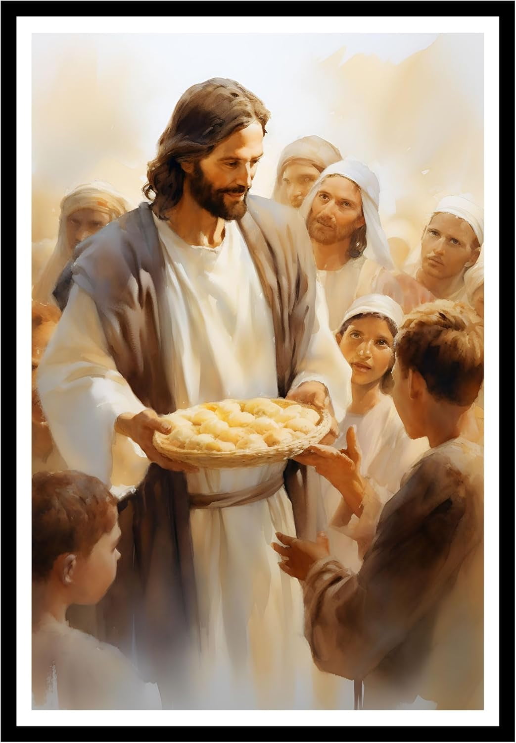 Eastern Print Portrait Of Christ Jesus Wall Art, Jesus portrait, Bible Posters, Religious Wall ...