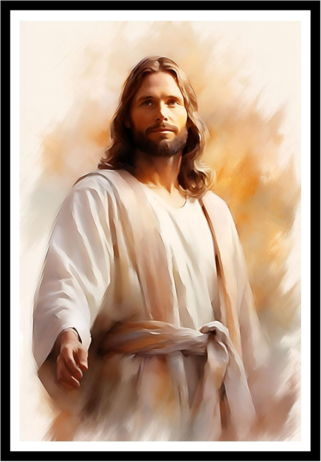 Eastern Print Portrait Of Christ Jesus Wall Art, Jesus portrait, Bible ...