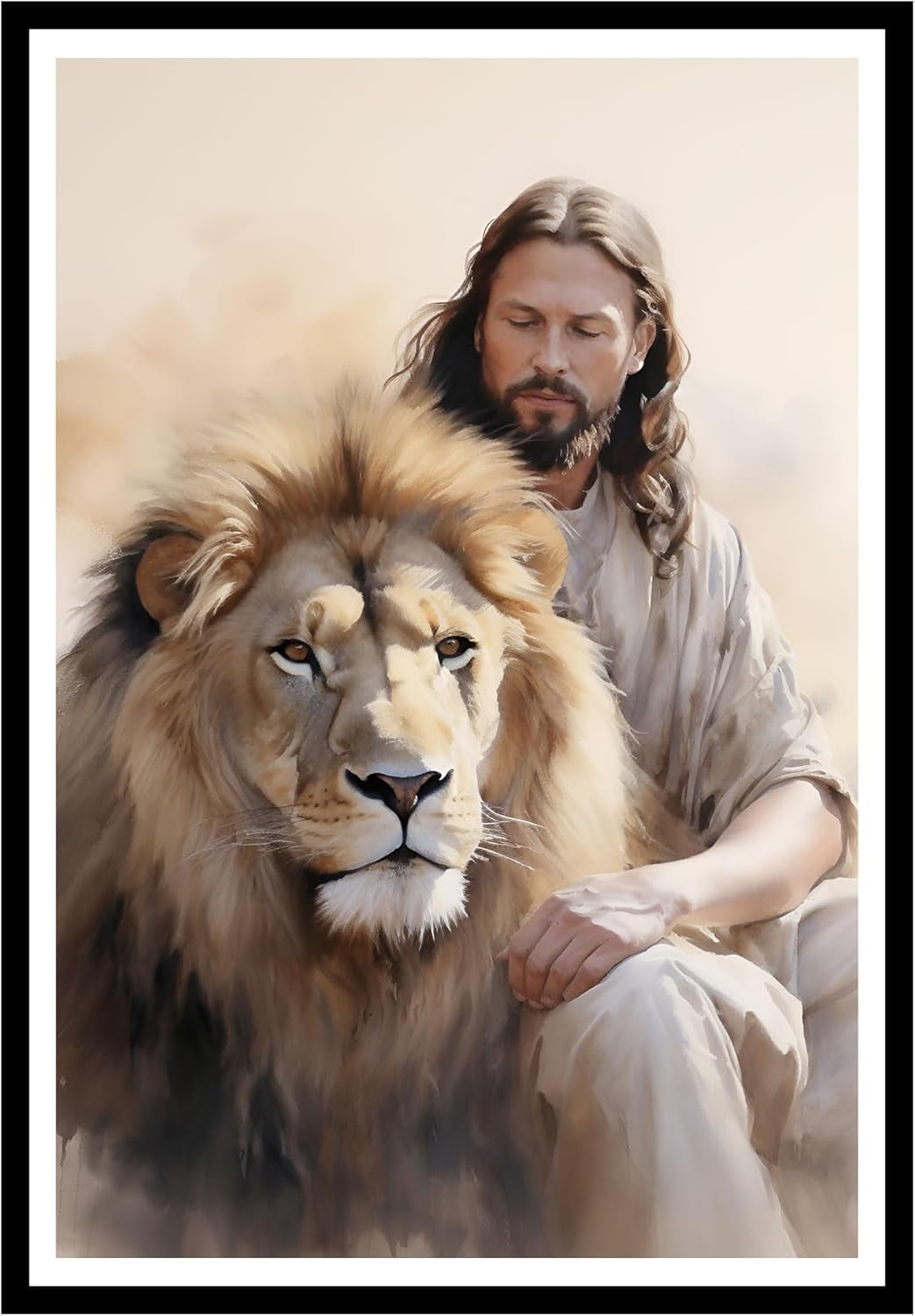 Eastern Print Portrait Of Christ Jesus Wall Art, Jesus portrait, Bible ...