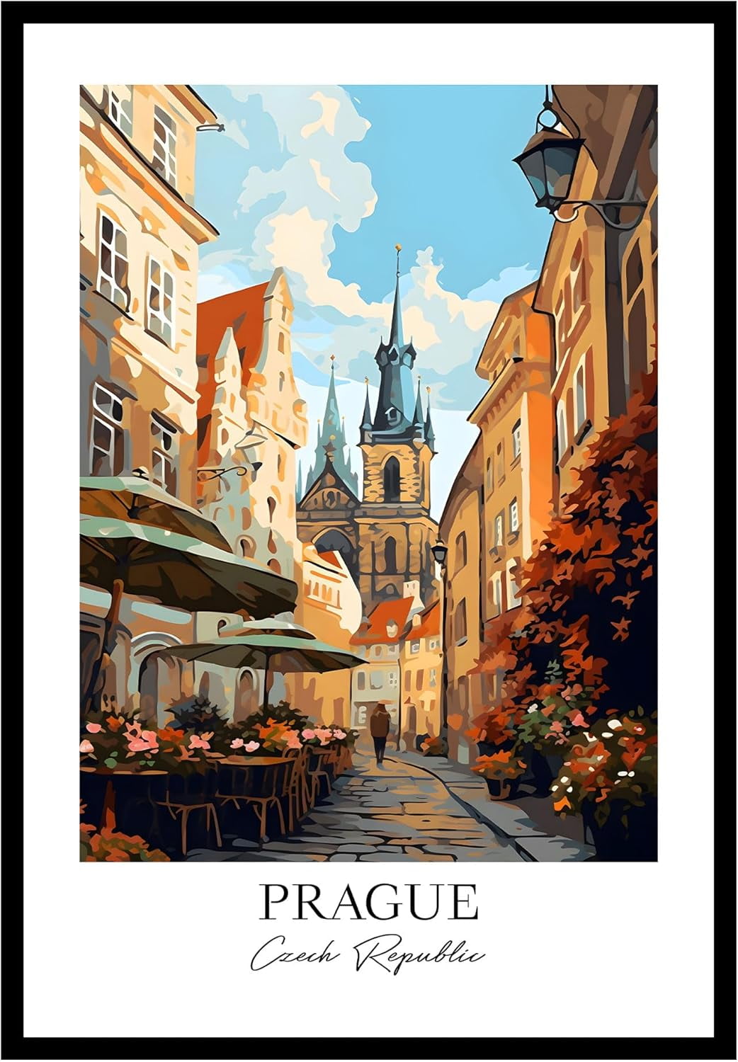 Eastern Print Prague Poster, Czech Republic Poster, Prague Wall Art ...