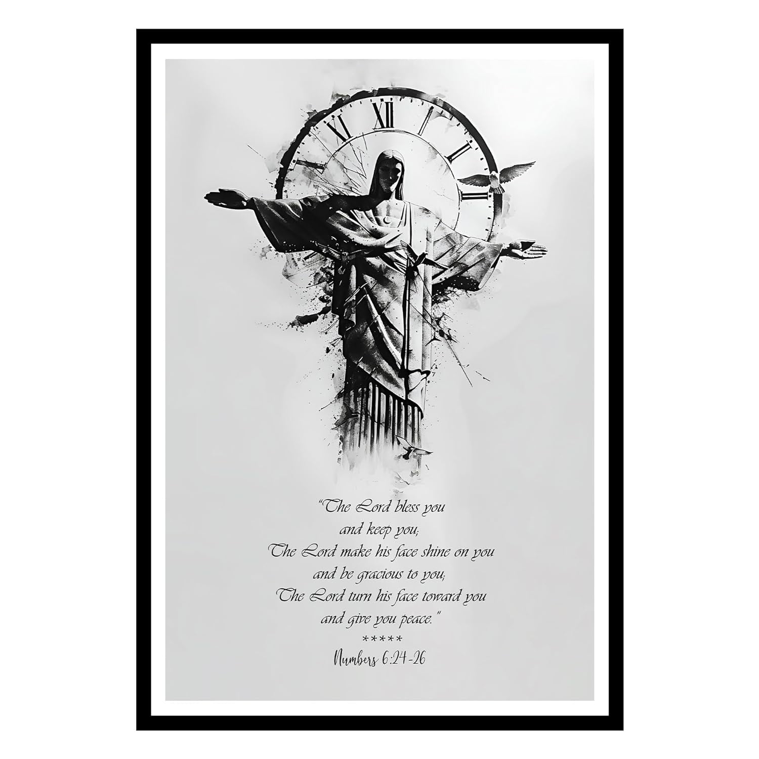 Eastern Print Psalm The Lord bless you - Numbers 6:24-26 Bible Verse ...