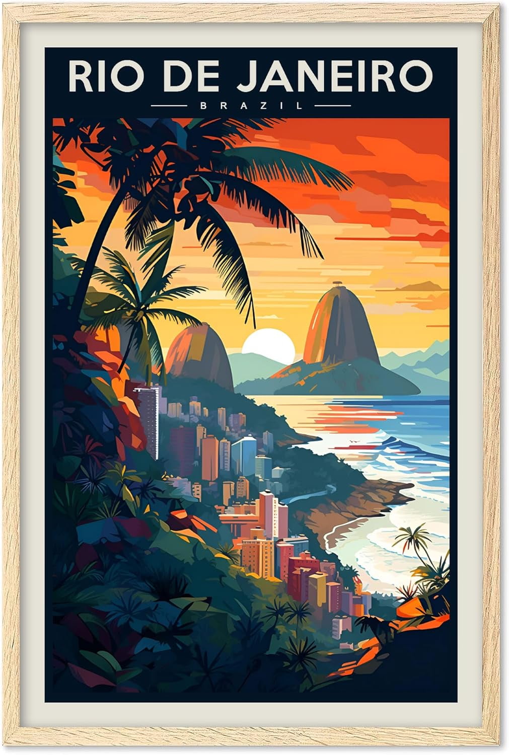 Eastern Print Rio De Janeiro Poster, Brazil Poster, Brazil Wall Art ...