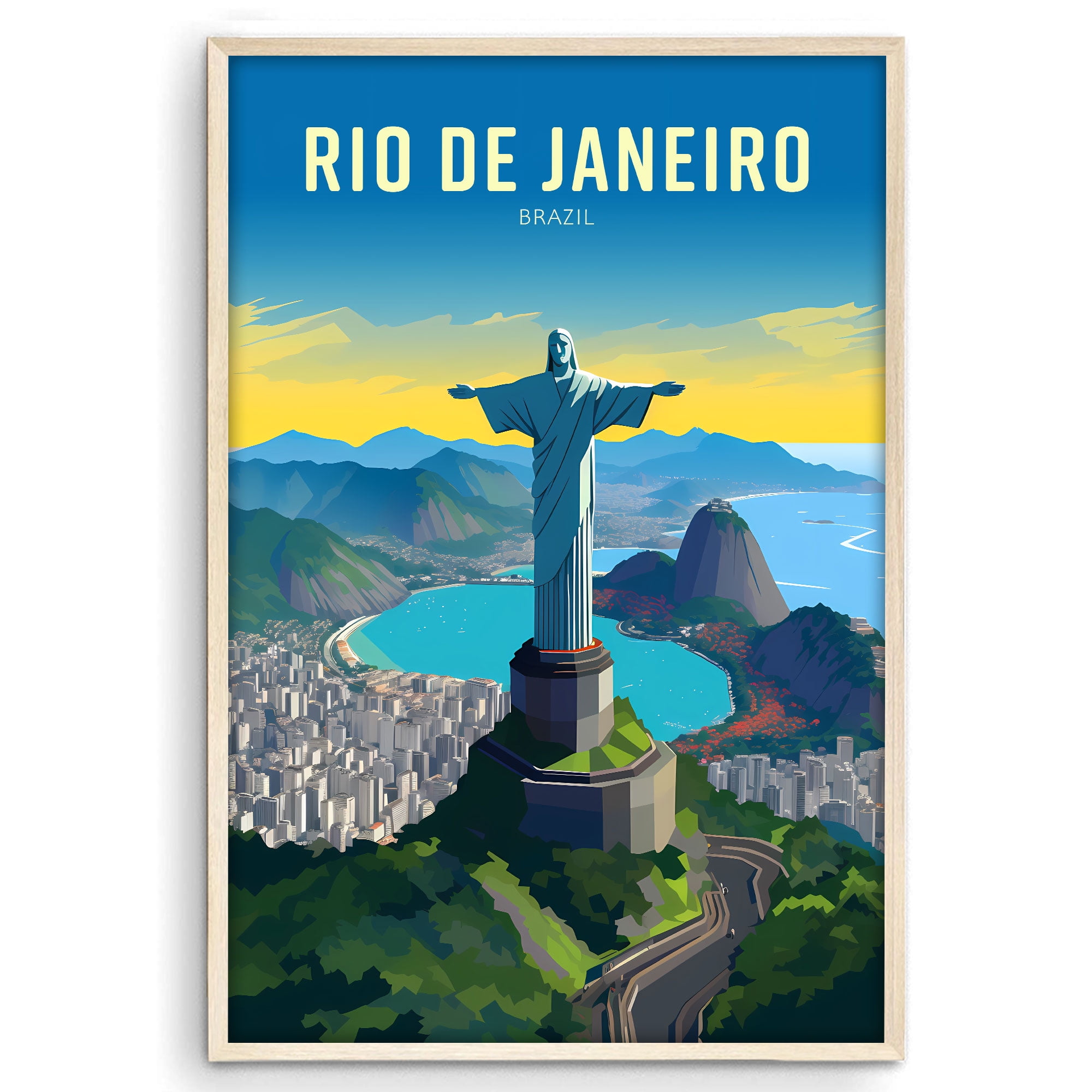 Eastern Print Rio De Janeiro Poster, Travel Poster, City Prints Wall ...