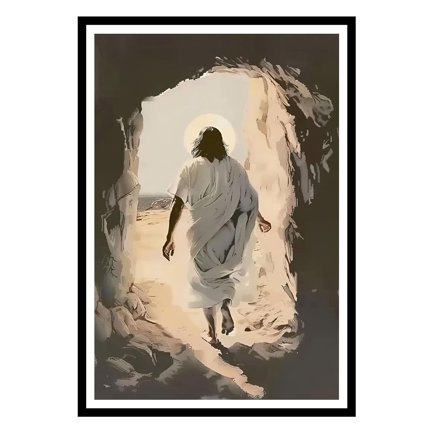 Eastern Print He Is Risen, Poster Jesus, Jesus Paintings For Wall, Jesus Christ Resurrected ...