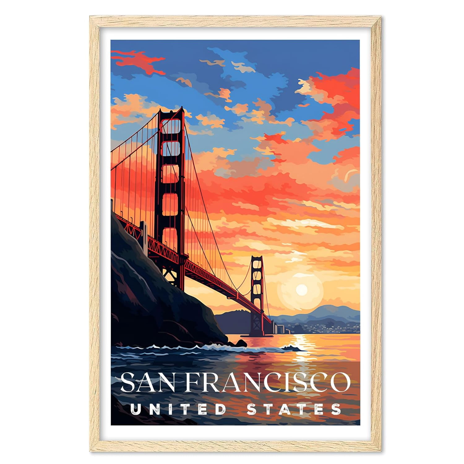 Eastern Print San Francisco Poster, United States Poster, San Francisco ...
