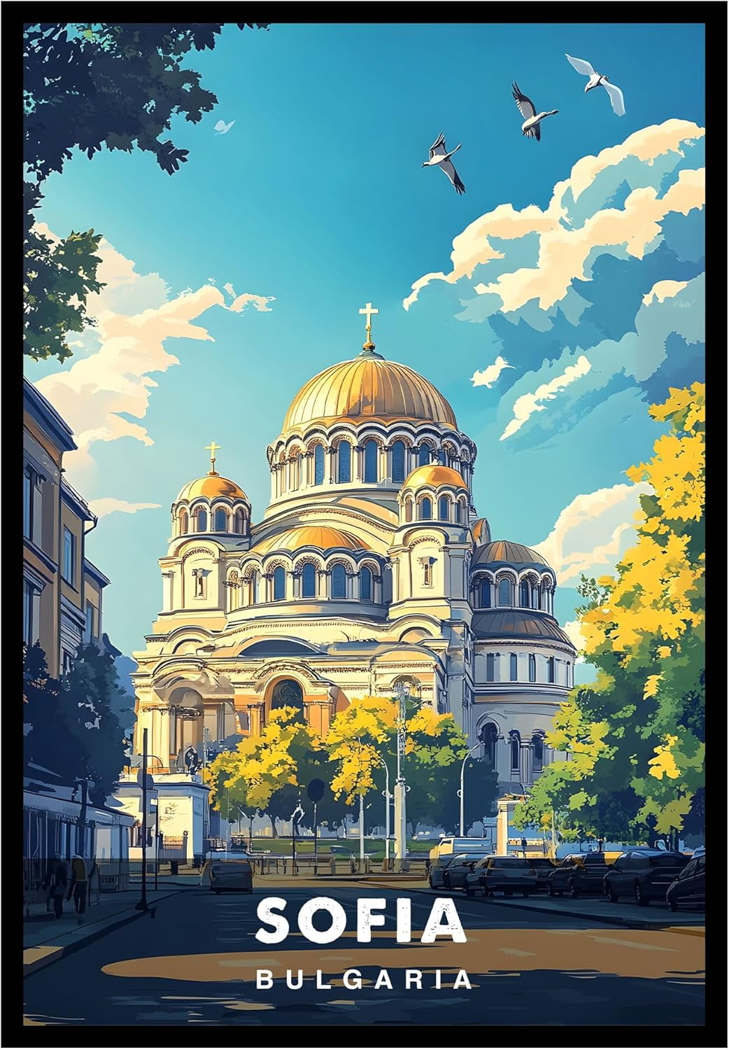 Eastern Print Sofia Poster, Bulgaria Poster, Sofia Wall Art, Vintage Travel Posters, Travel Wall ...