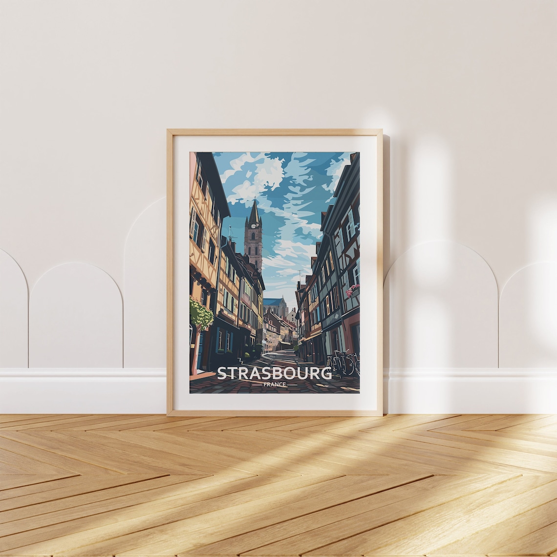 Eastern Print Strasbourg Travel Poster France Scenic Wall Art, 16x24 ...