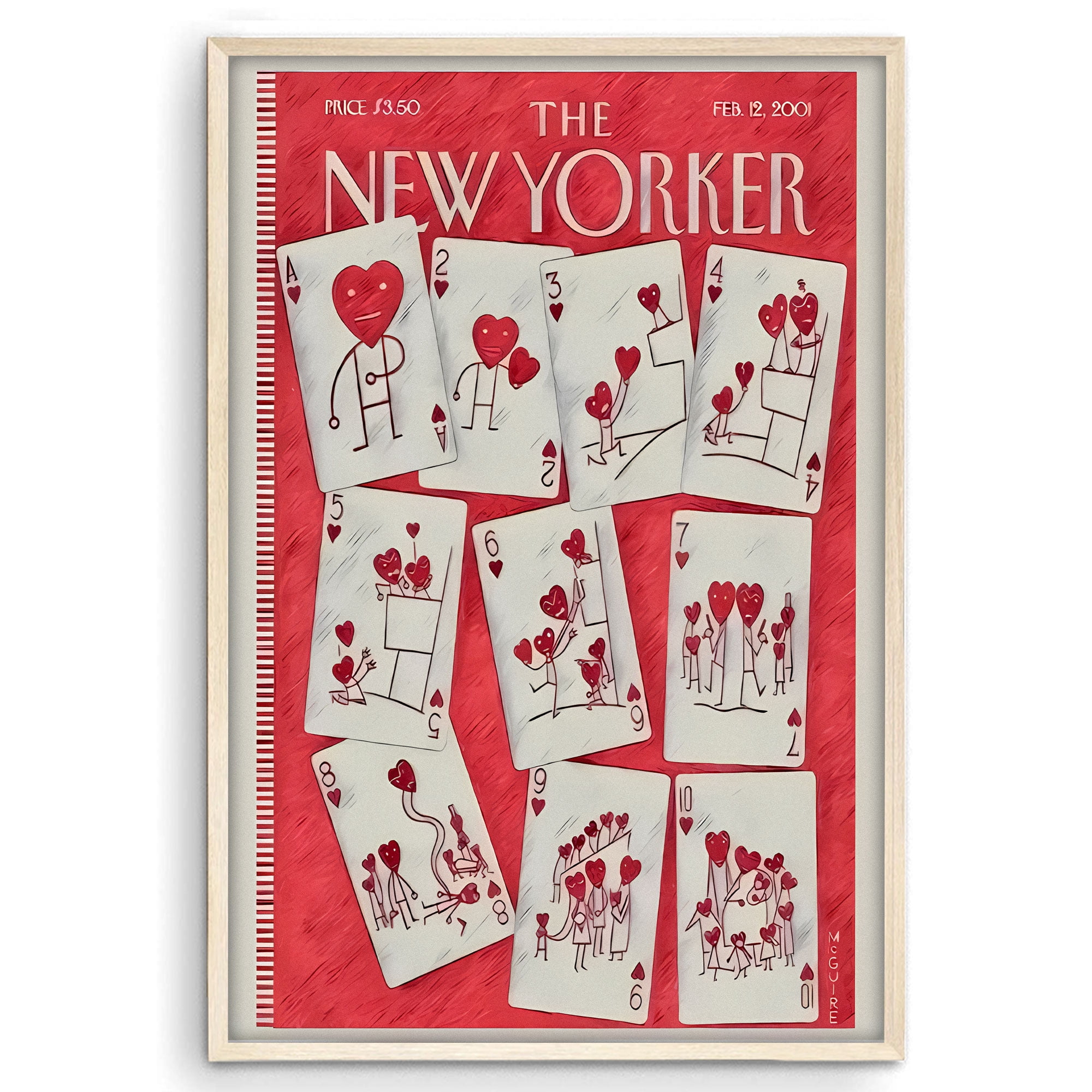 Eastern Print The New Yorker Playing Cards Poster - Vintage Valentine ...