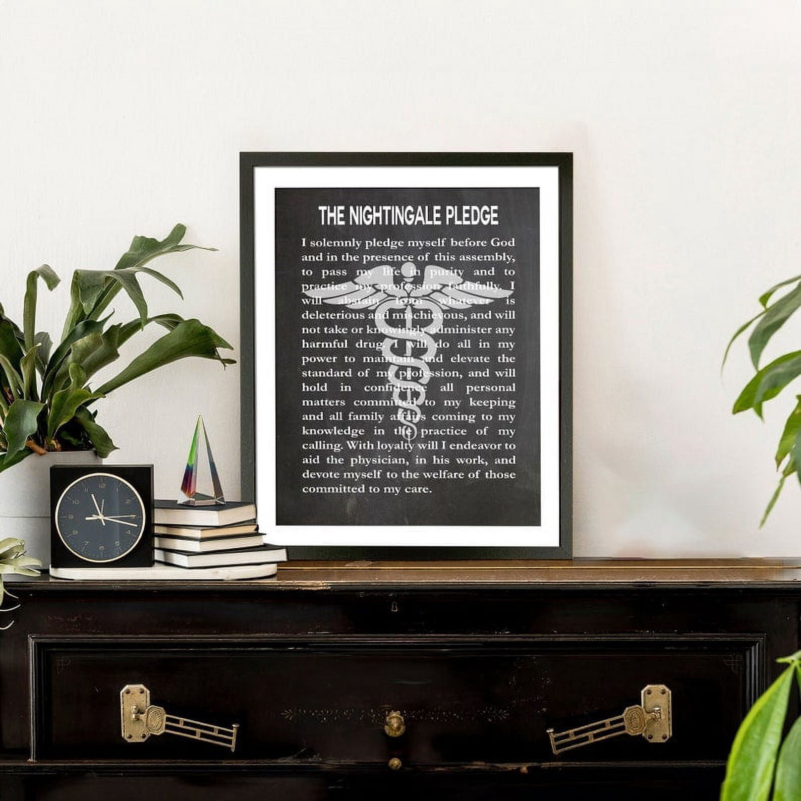 Eastern Print - The Nightingale Pledge Wall Art for Nurses – Vintage ...