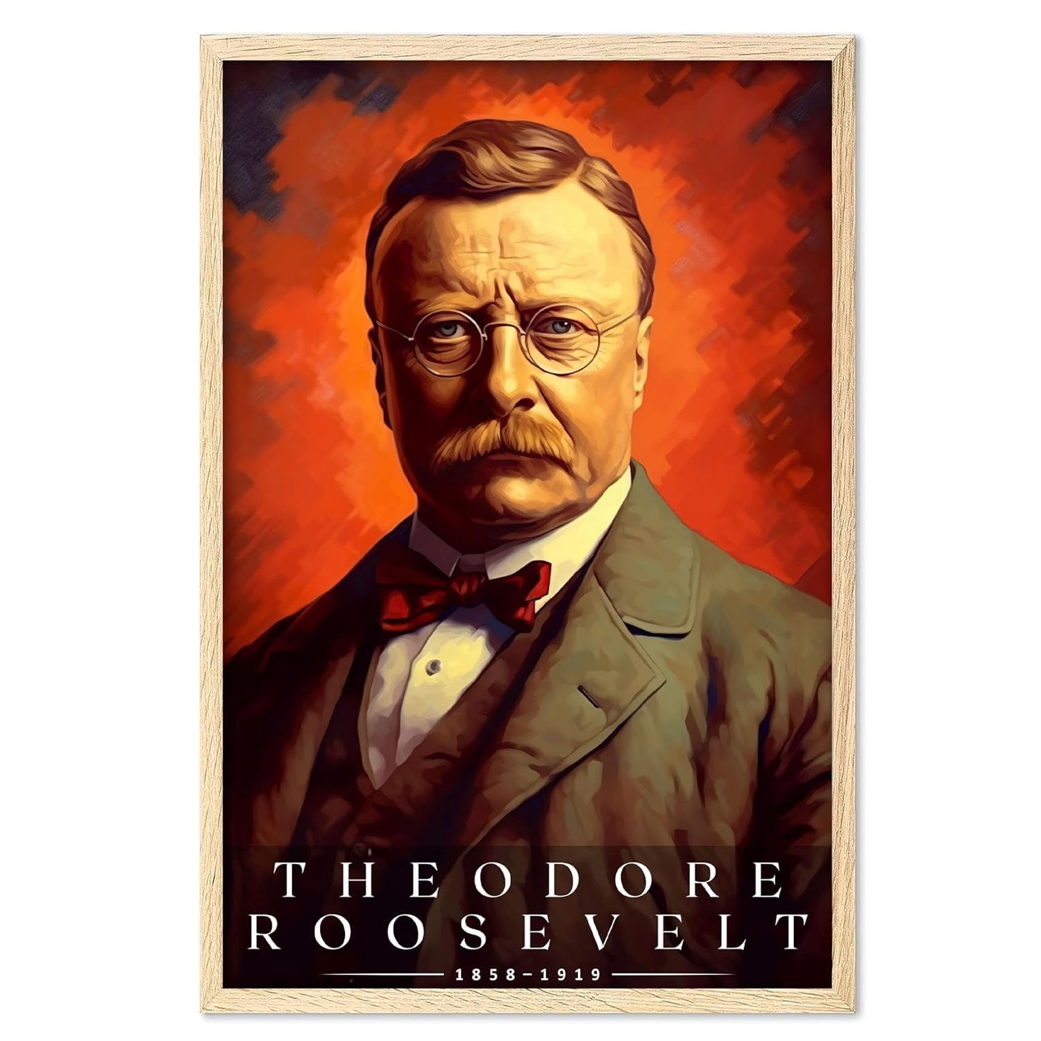 Eastern Print Theodore Roosevelt Poster, Theodore Roosevelt Wall Art ...