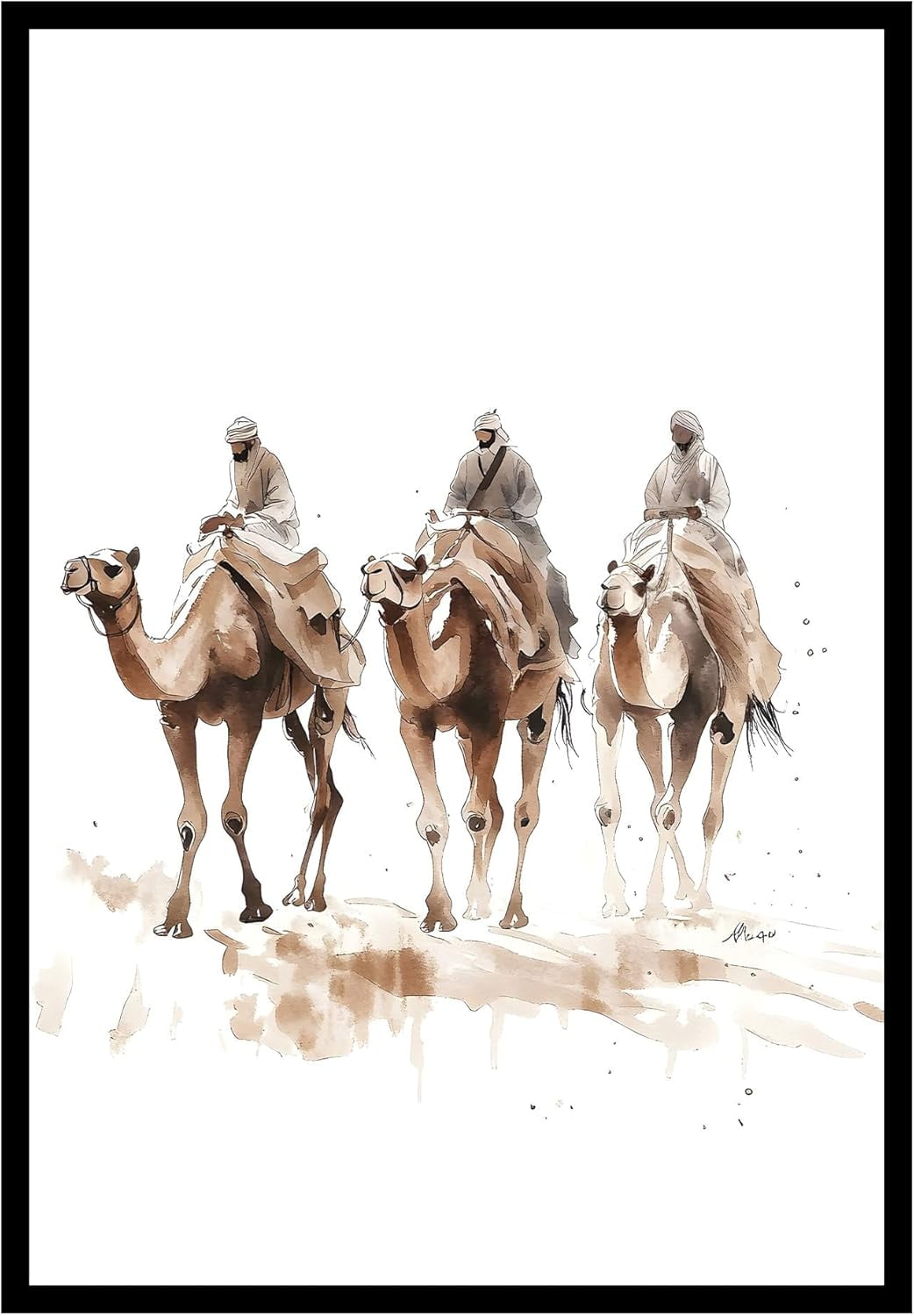 Eastern Print Three Wise Men Posters Posters, Nativity Scene Birth Of ...