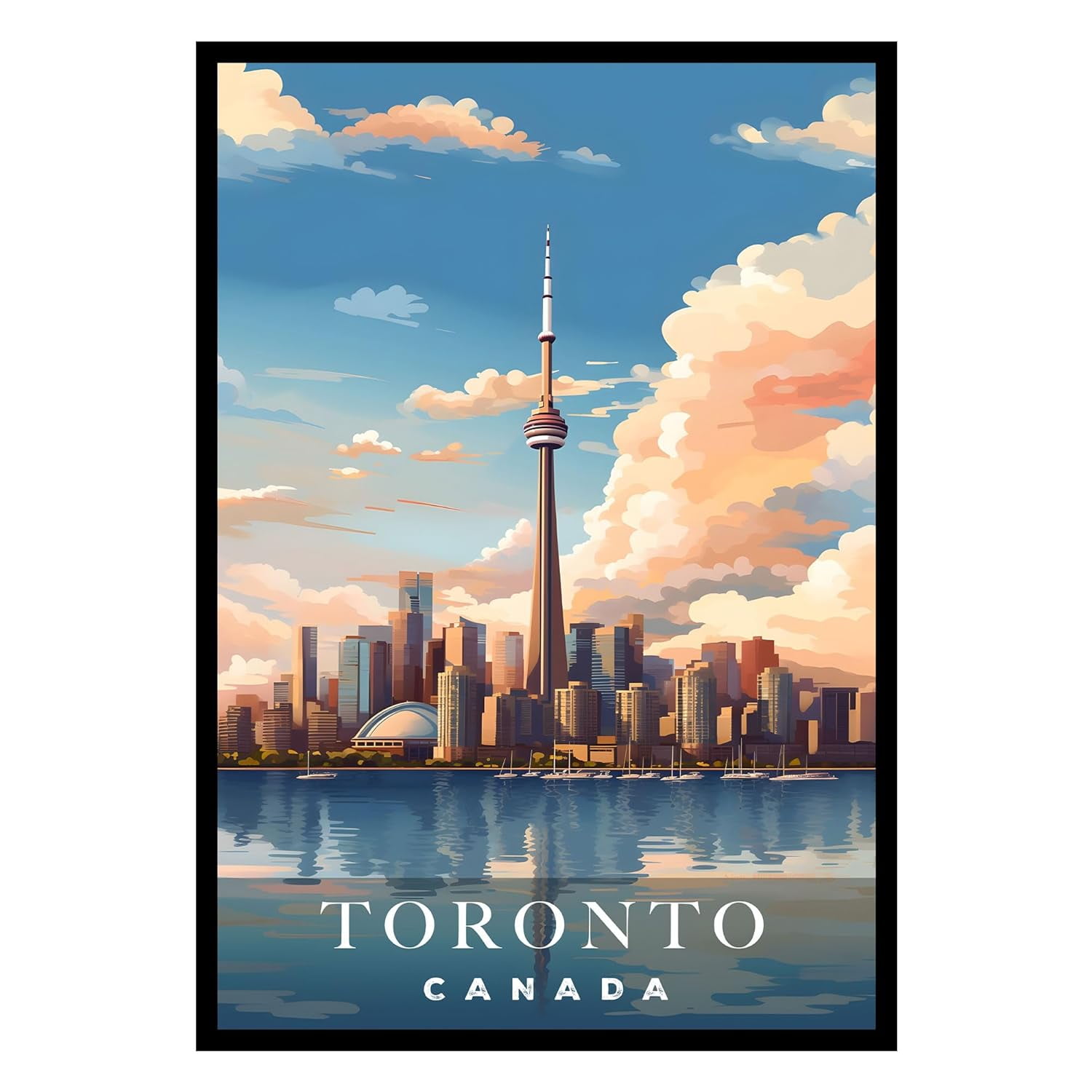 Eastern Print Toronto Poster, Canada Poster, Toronto Wall Art, Vintage ...