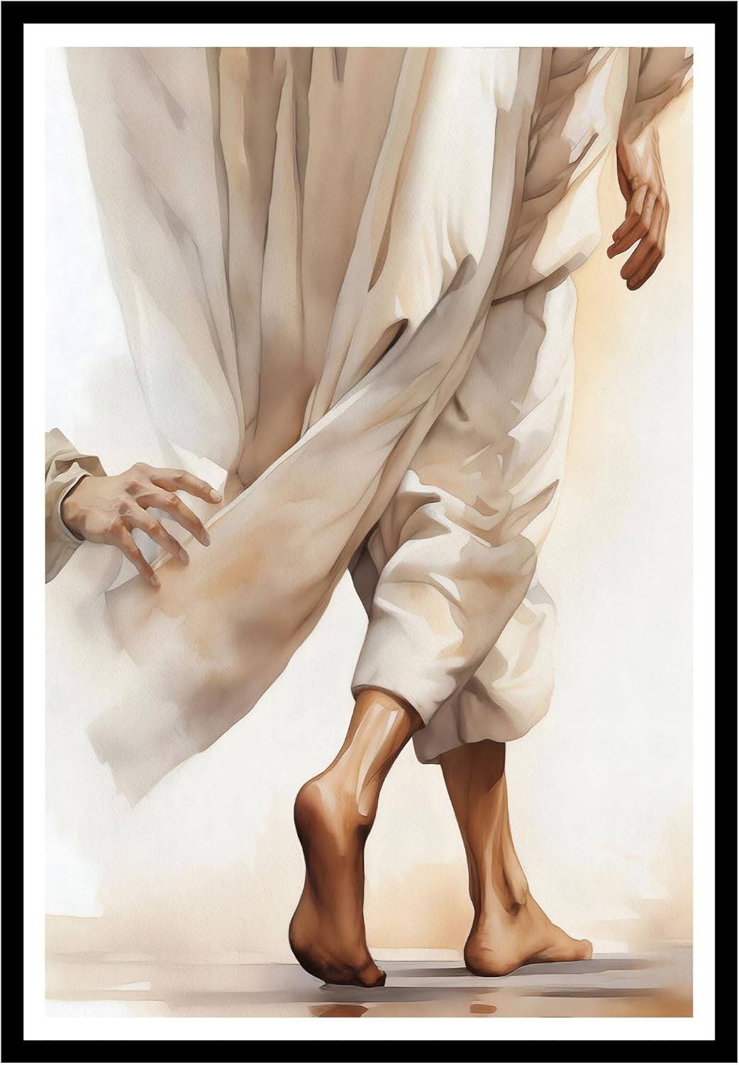 Eastern Print Touching The Hem Of Jesus Christian Wall Art, Jesus ...