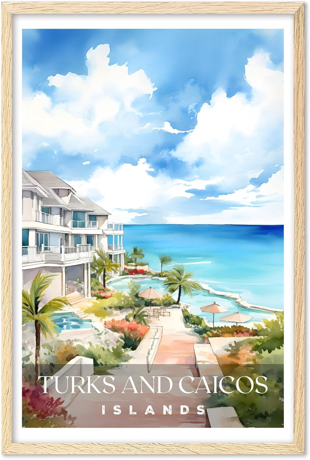 Eastern Print Turks And Caicos Poster, Islands Poster, Turks And Caicos ...