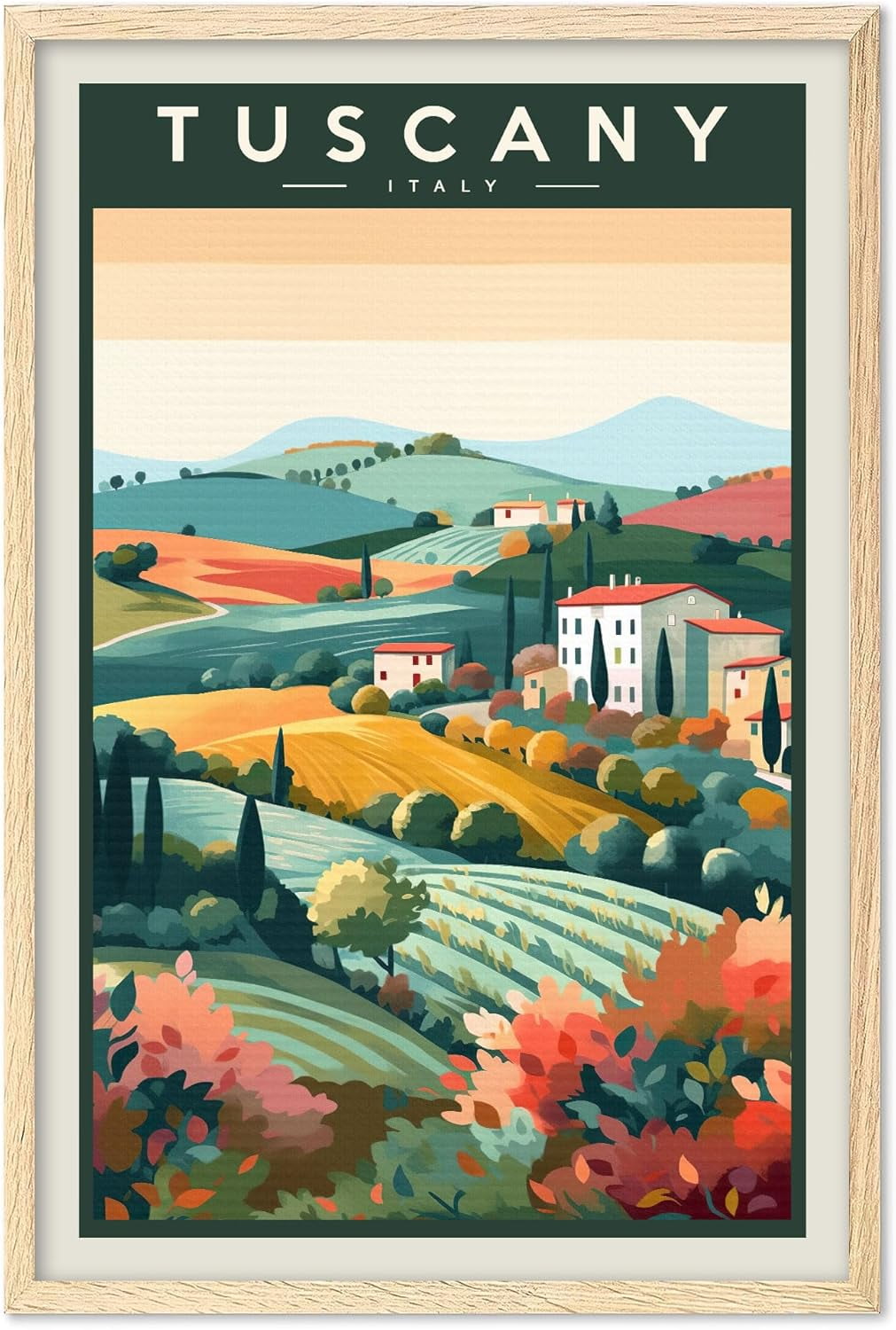 Eastern Print Tuscany Art Print, Italy Art Print, Val d’Orcia, Travel ...