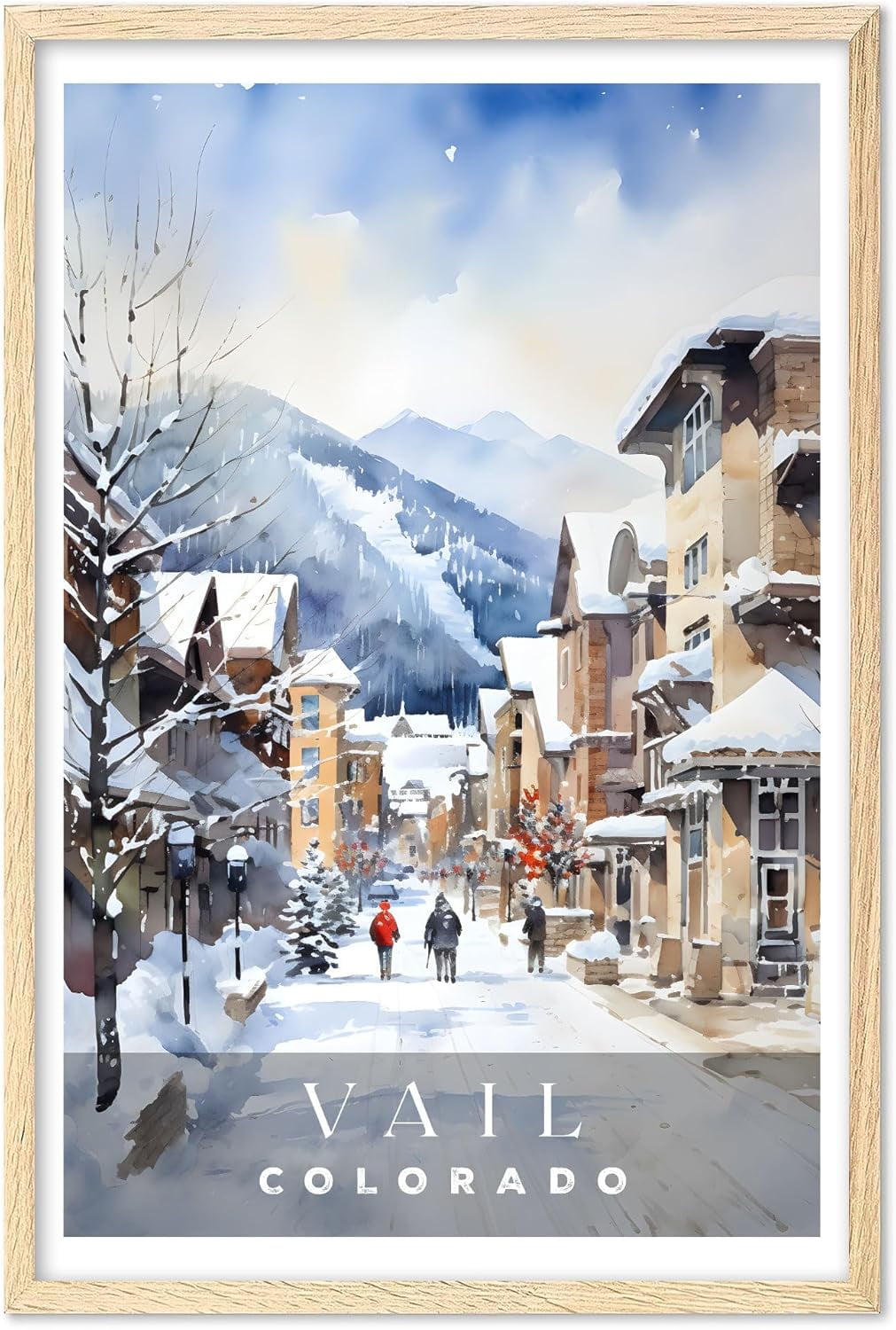 Eastern Print Vail Poster, Colorado Poster, Vail Wall Art, Vintage ...