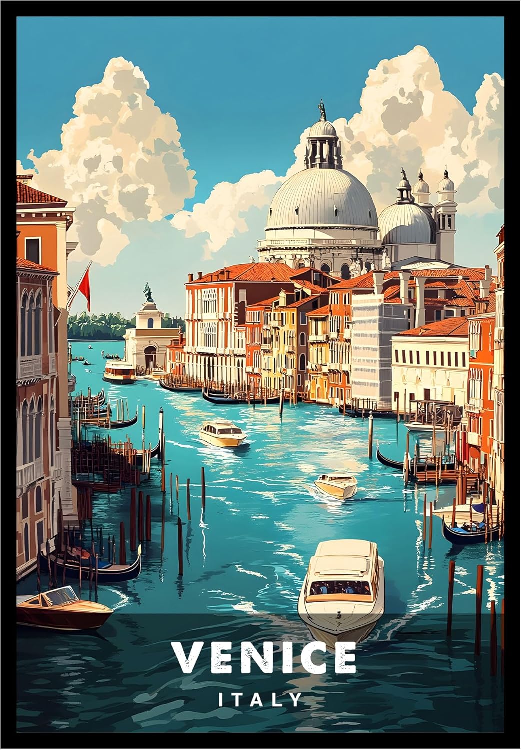 Eastern Print Venice Poster, Italy Poster, Venice Wall Art, Vintage ...