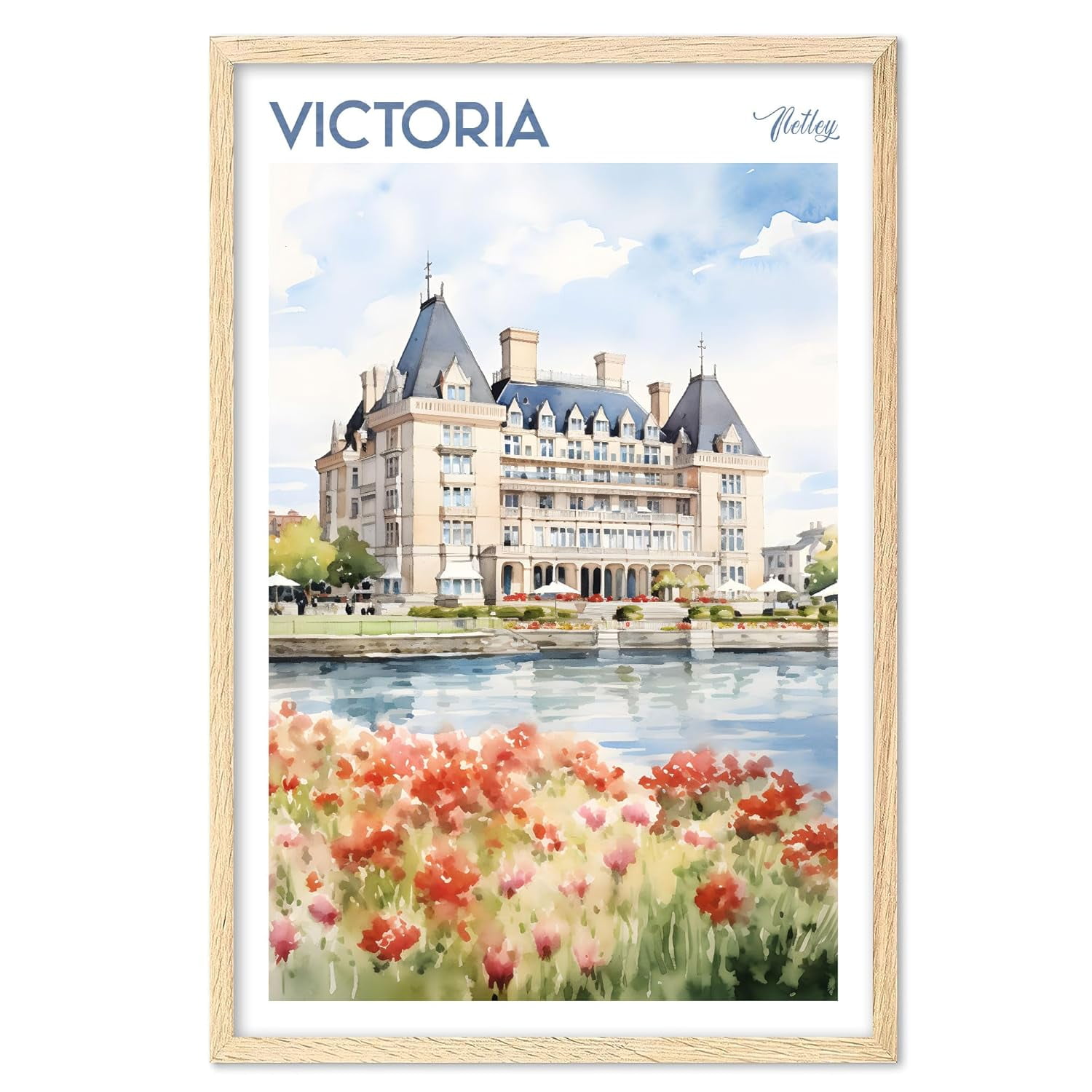 Eastern Print Victoria Poster, Netley Poster, Victoria Wall Art ...