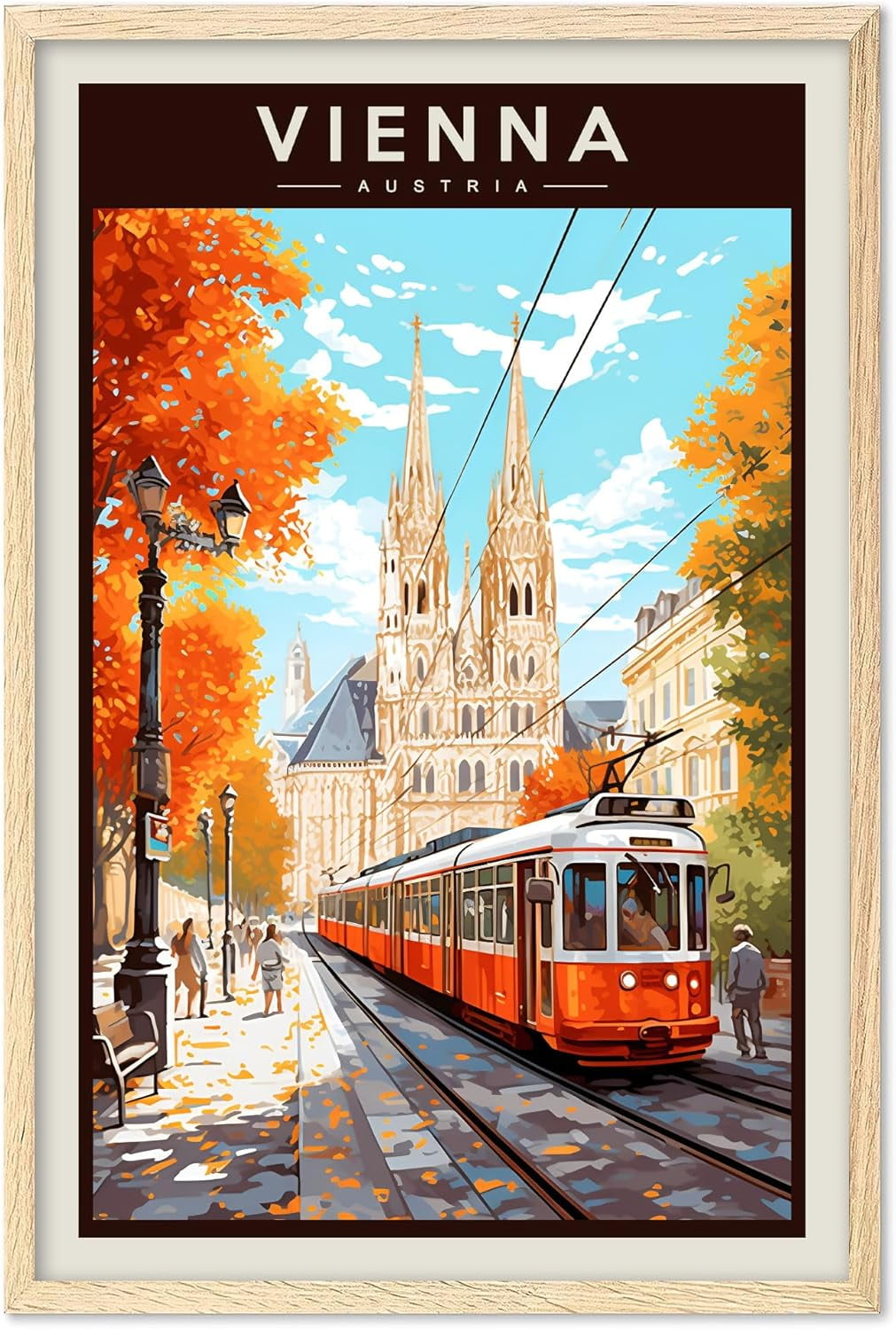 Eastern Print Vienna Poster, Austria Poster, Austria Wall Art, Vintage ...