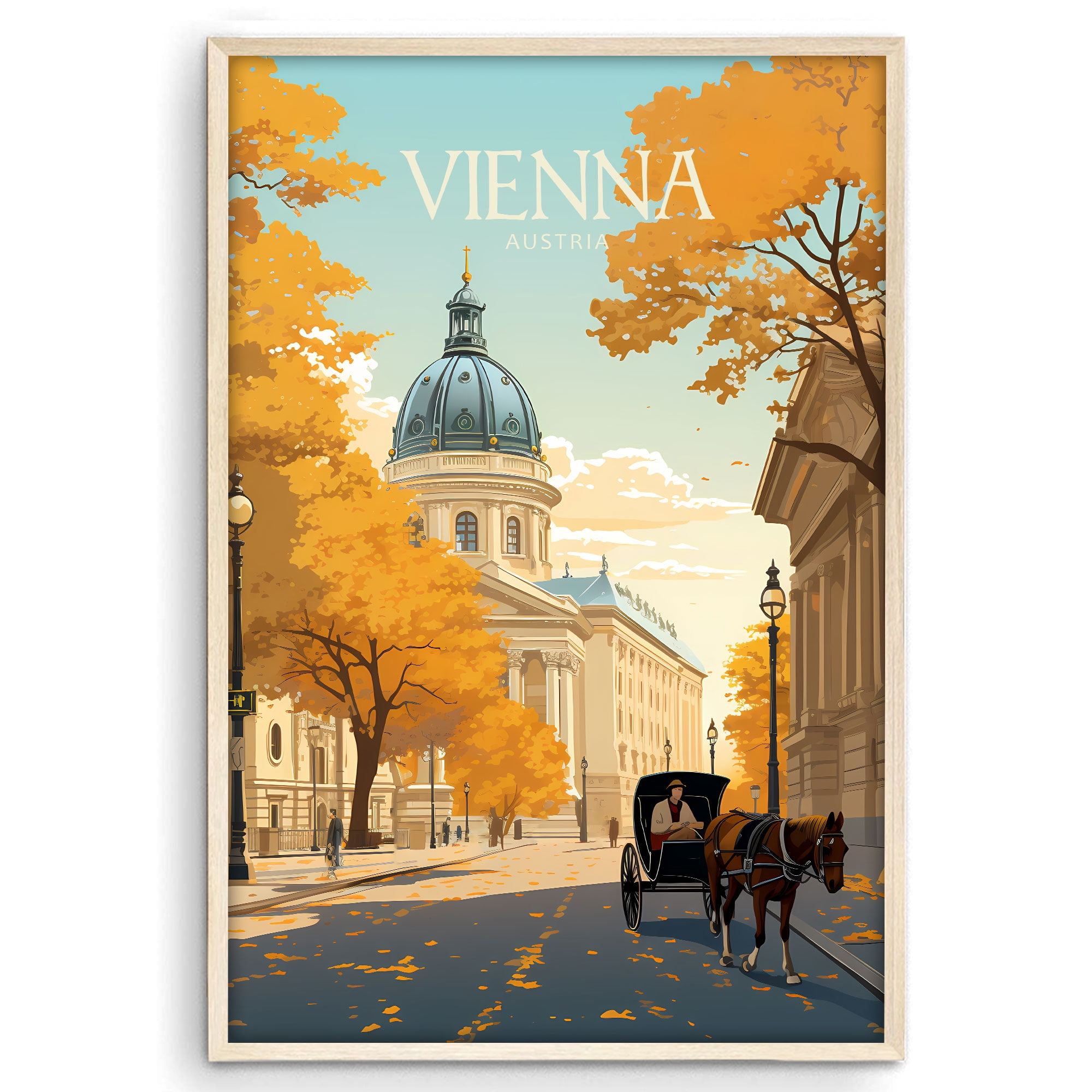 Eastern Print Vienna Poster, Travel Poster, City Prints Wall Decor ...
