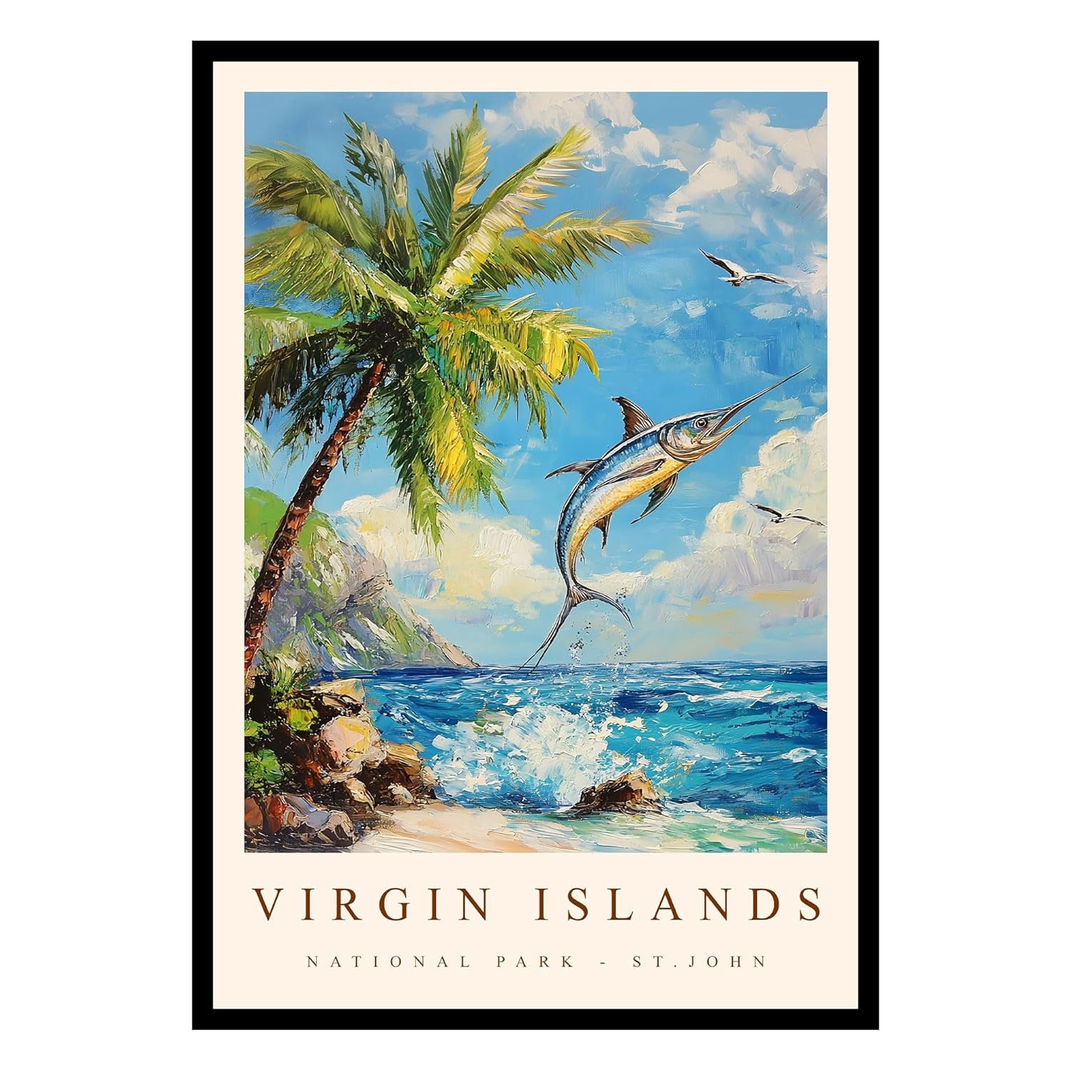 Eastern Print Virgin Islands Poster, Virgin Islands National Parks ...