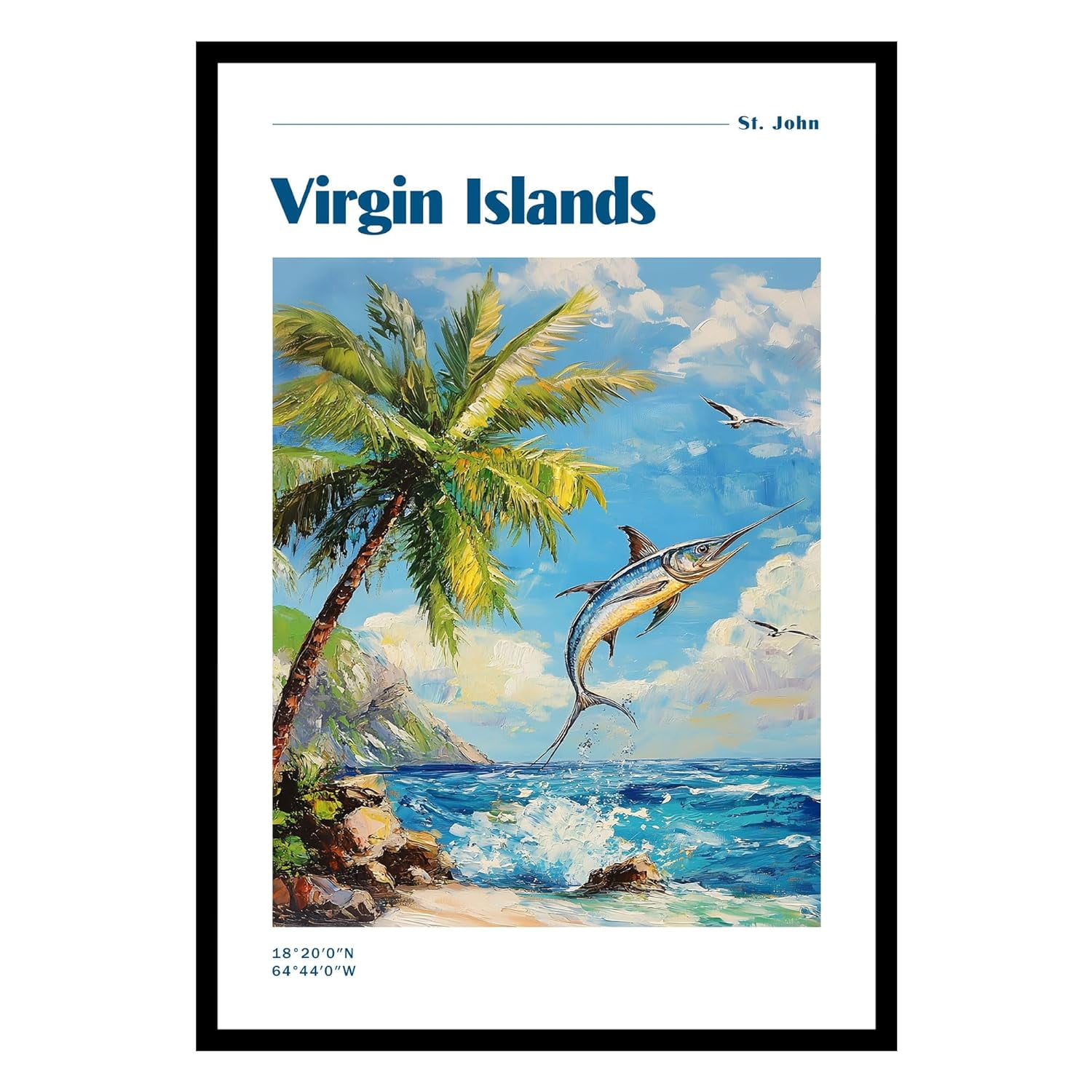 Eastern Print Virgin Islands Poster, Virgin Islands National Parks ...
