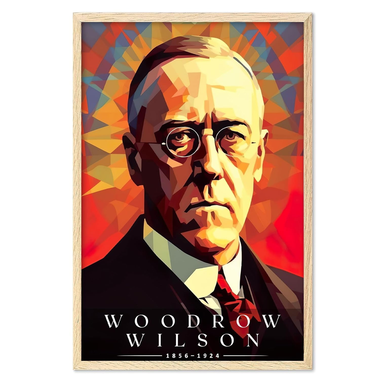 Eastern Print Woodrow Wilson Poster, Woodrow Wilson Wall Art, USA ...