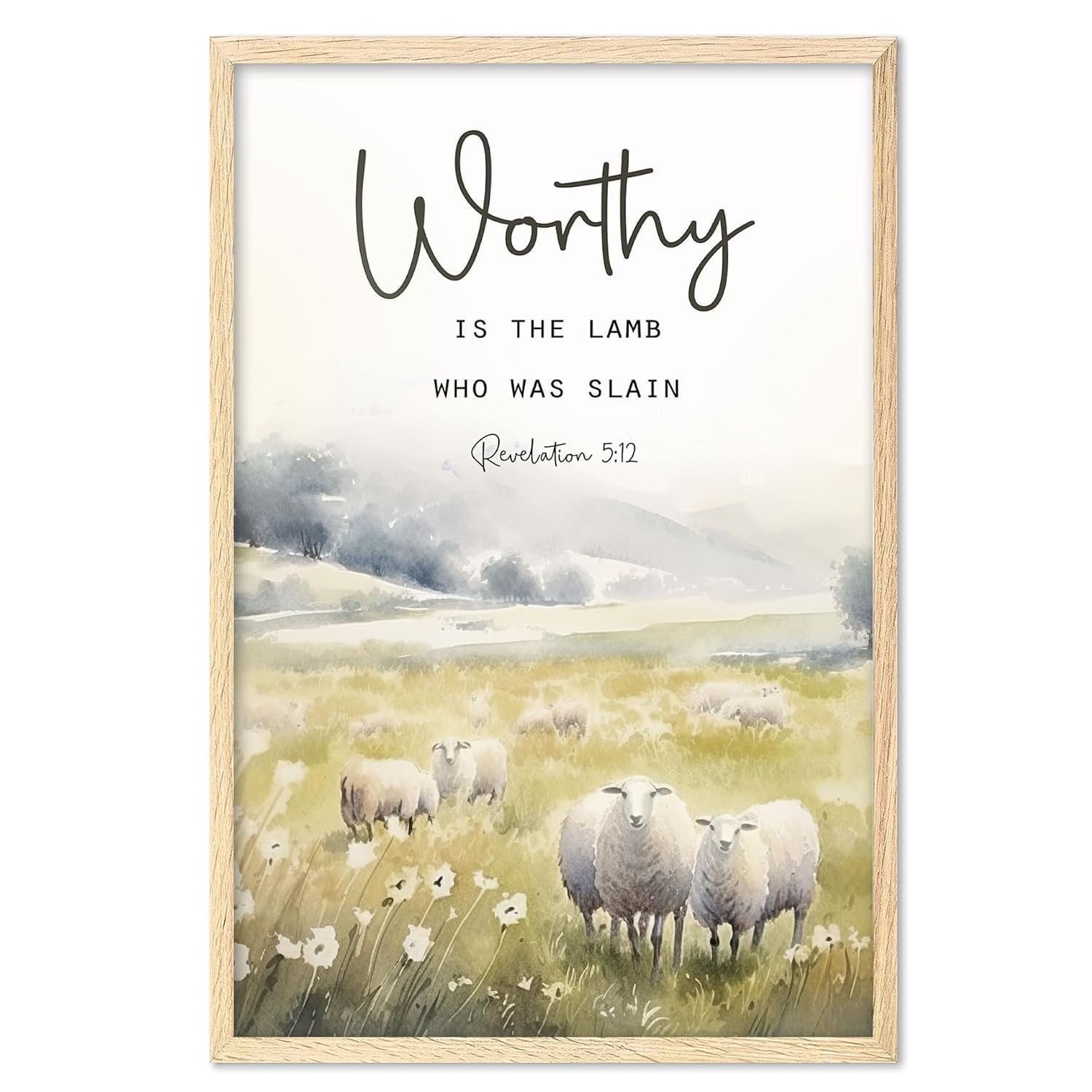 Eastern Print Worthy Is The Lamb Who Was Slain-Revelation 5:12 Print ...