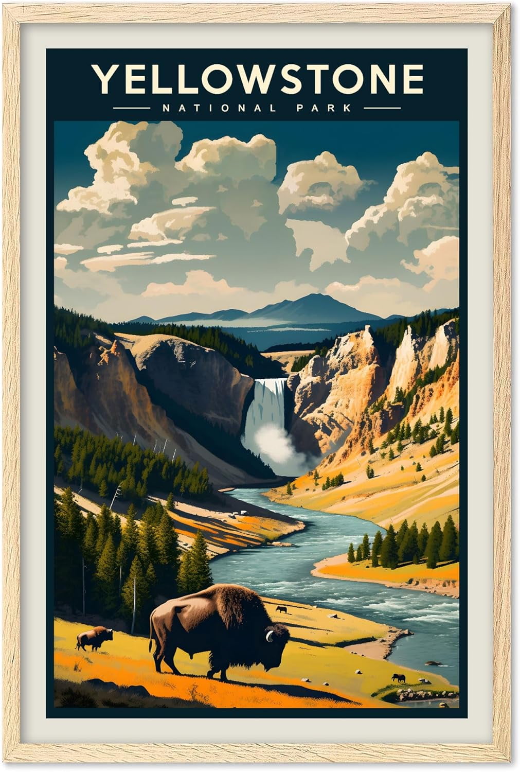 Eastern Print Yellowstone National Park Poster, National Park Posters ...