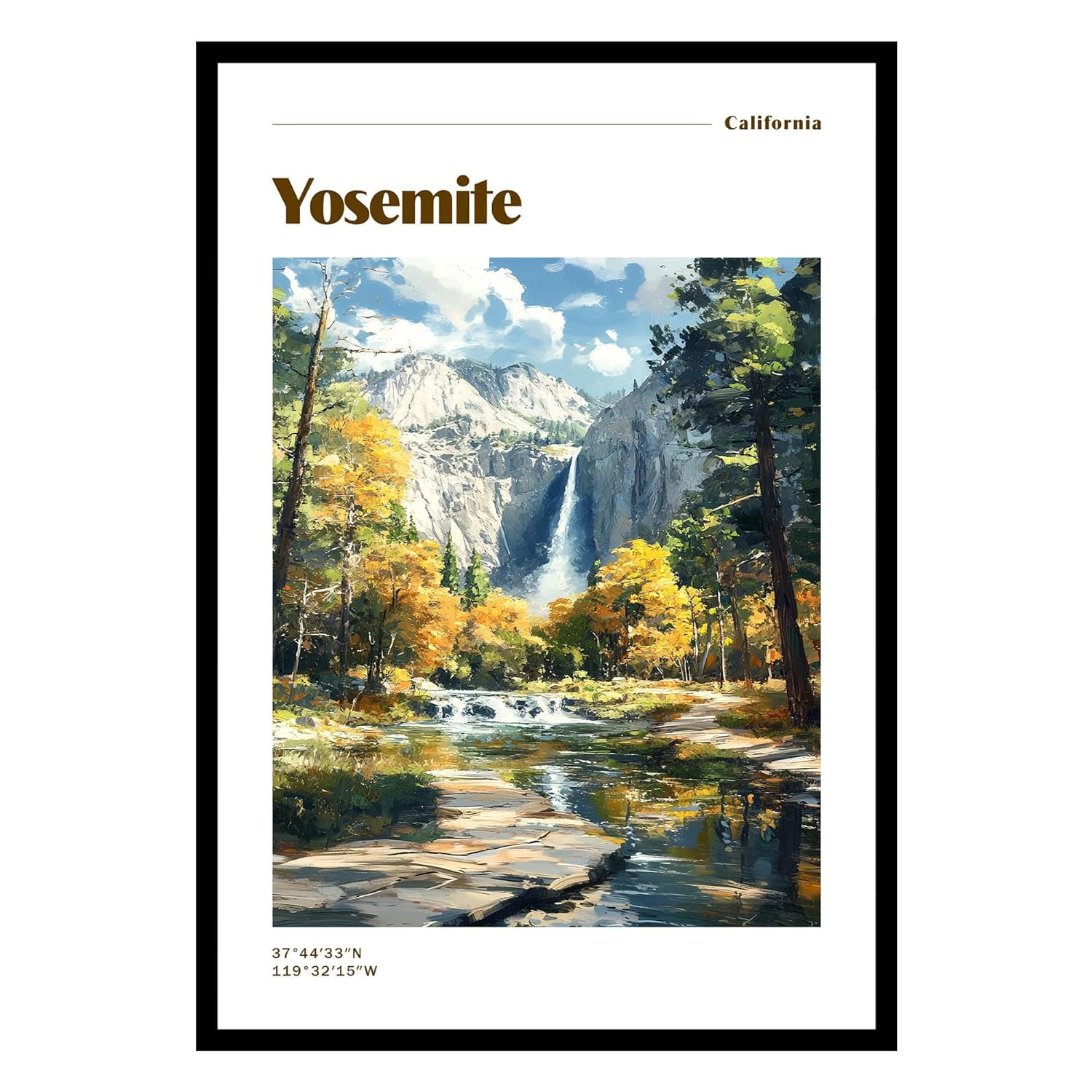 Eastern Print Yosemite Poster, Yosemite National Parks Poster, Yosemite ...