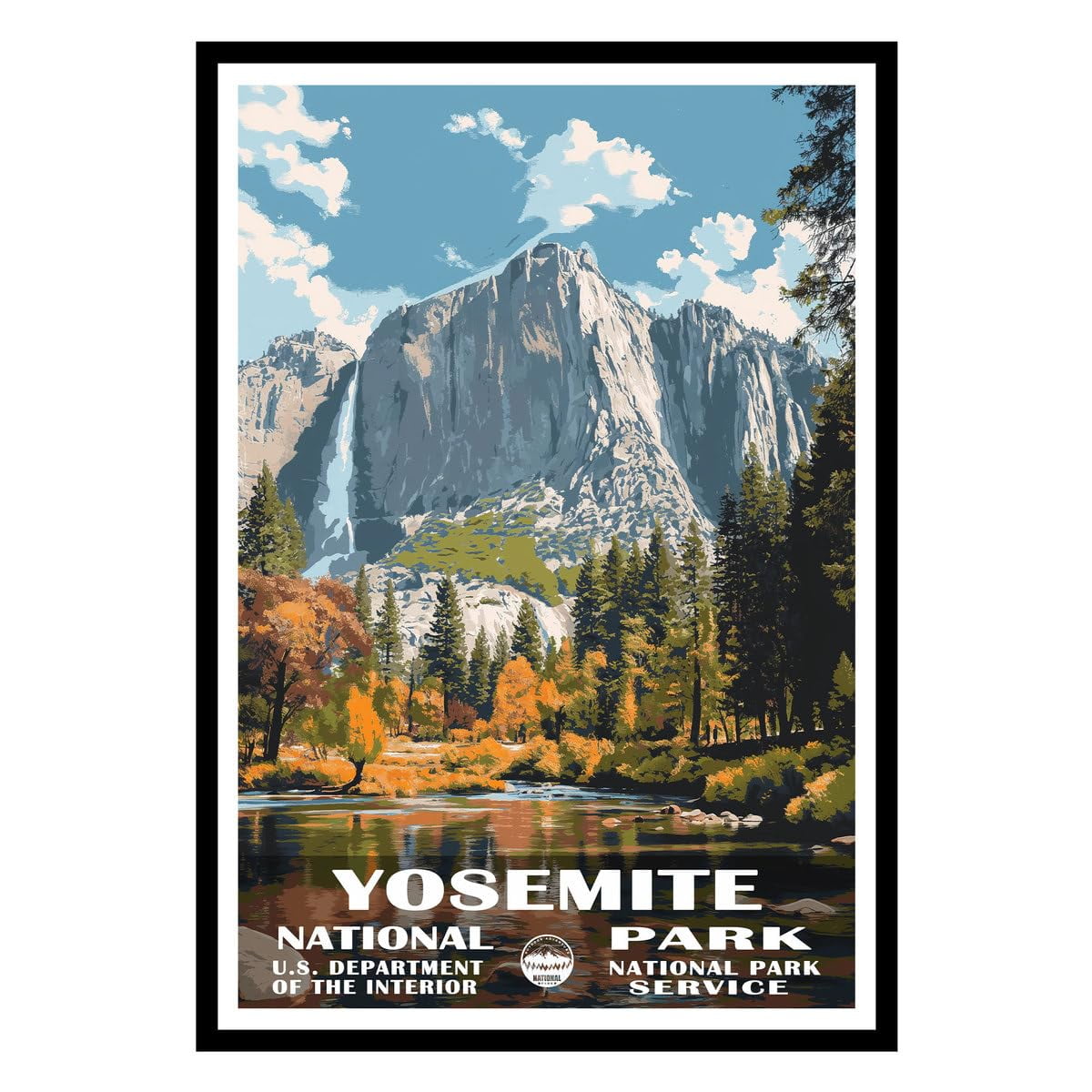 Eastern Print Yosemite Poster, Yosemite National Park Poster, Yosemite ...