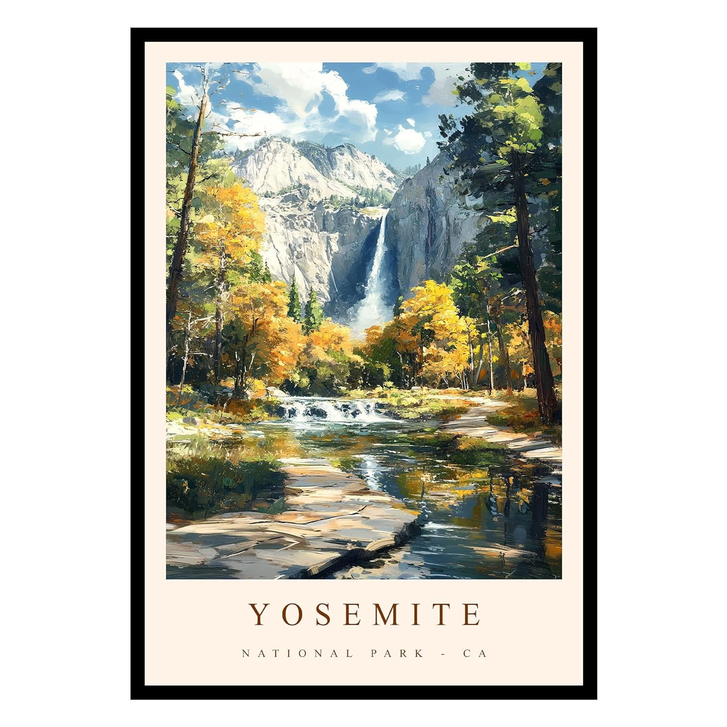 Eastern Print Yosemite Poster, Yosemite National Parks Poster, Yosemite ...