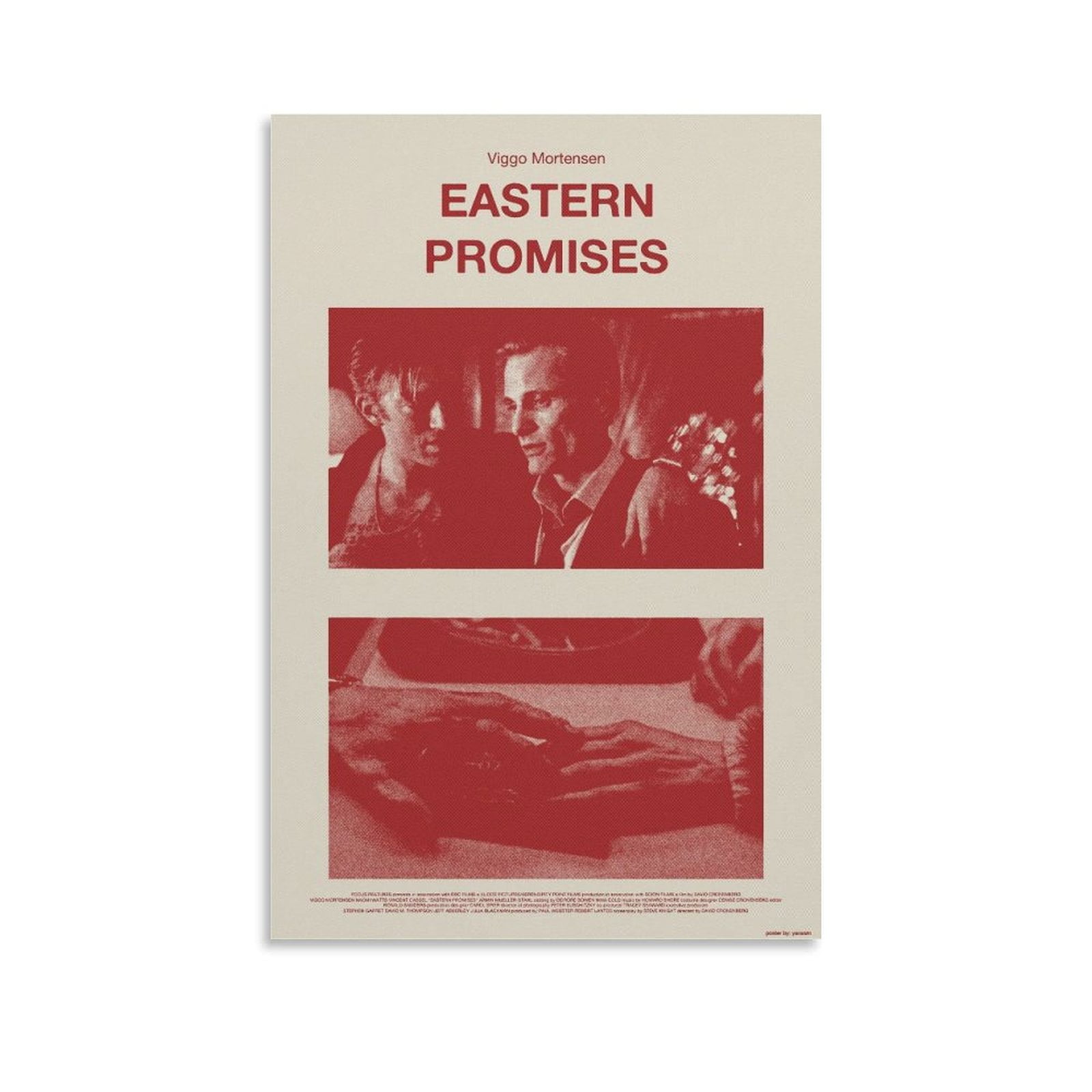 Eastern Promises Movie Poster Canvas Art Poster and Wall Art Picture ...