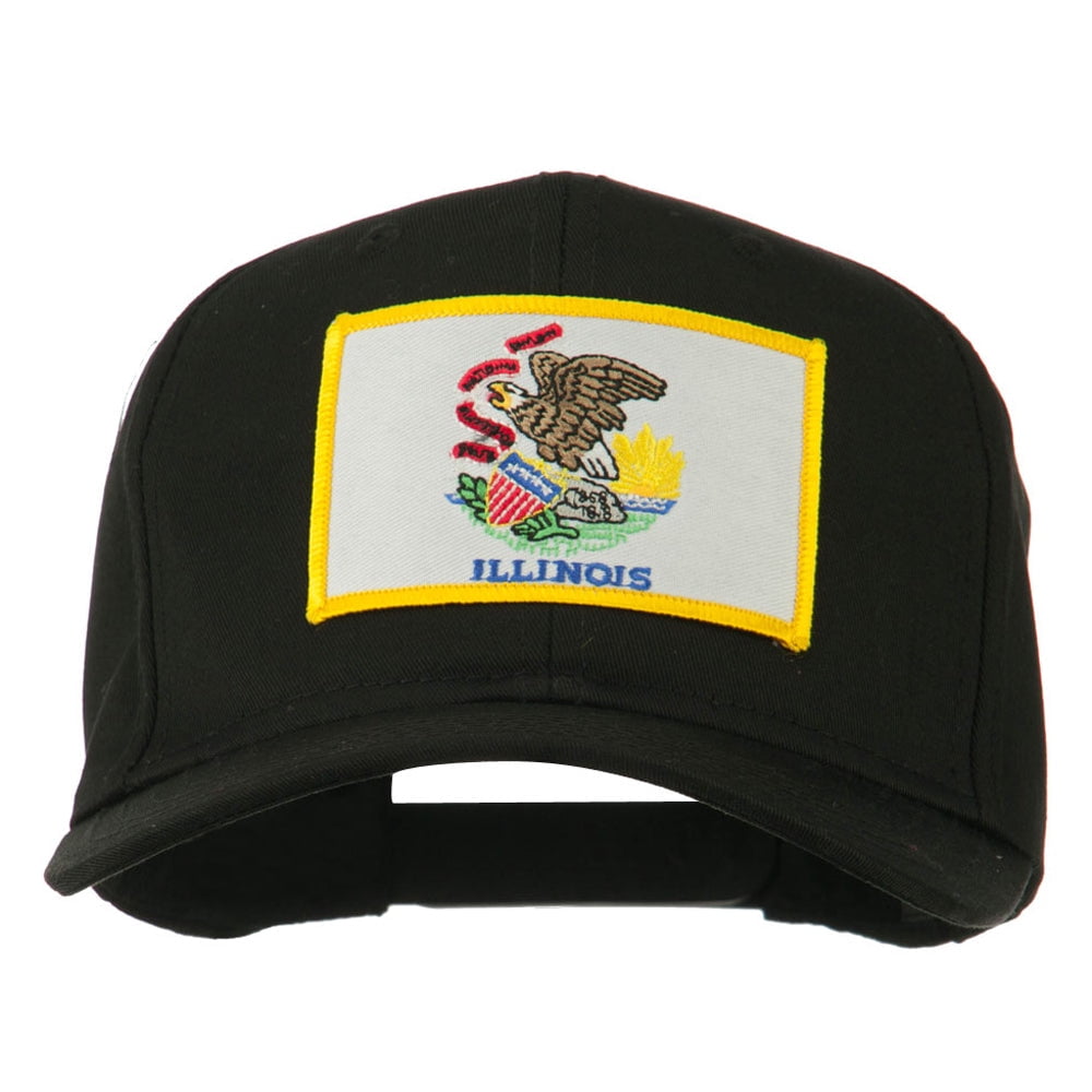 Eastern State Illinois Embroidered Patch Cap - Black OSFM - Walmart.com